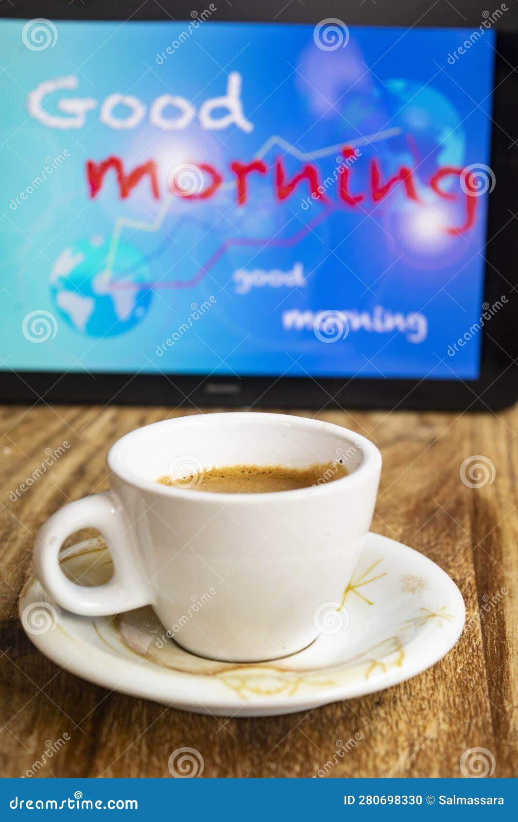Espresso Coffee for a Good Morning Stock Photo - Image of espresso ...