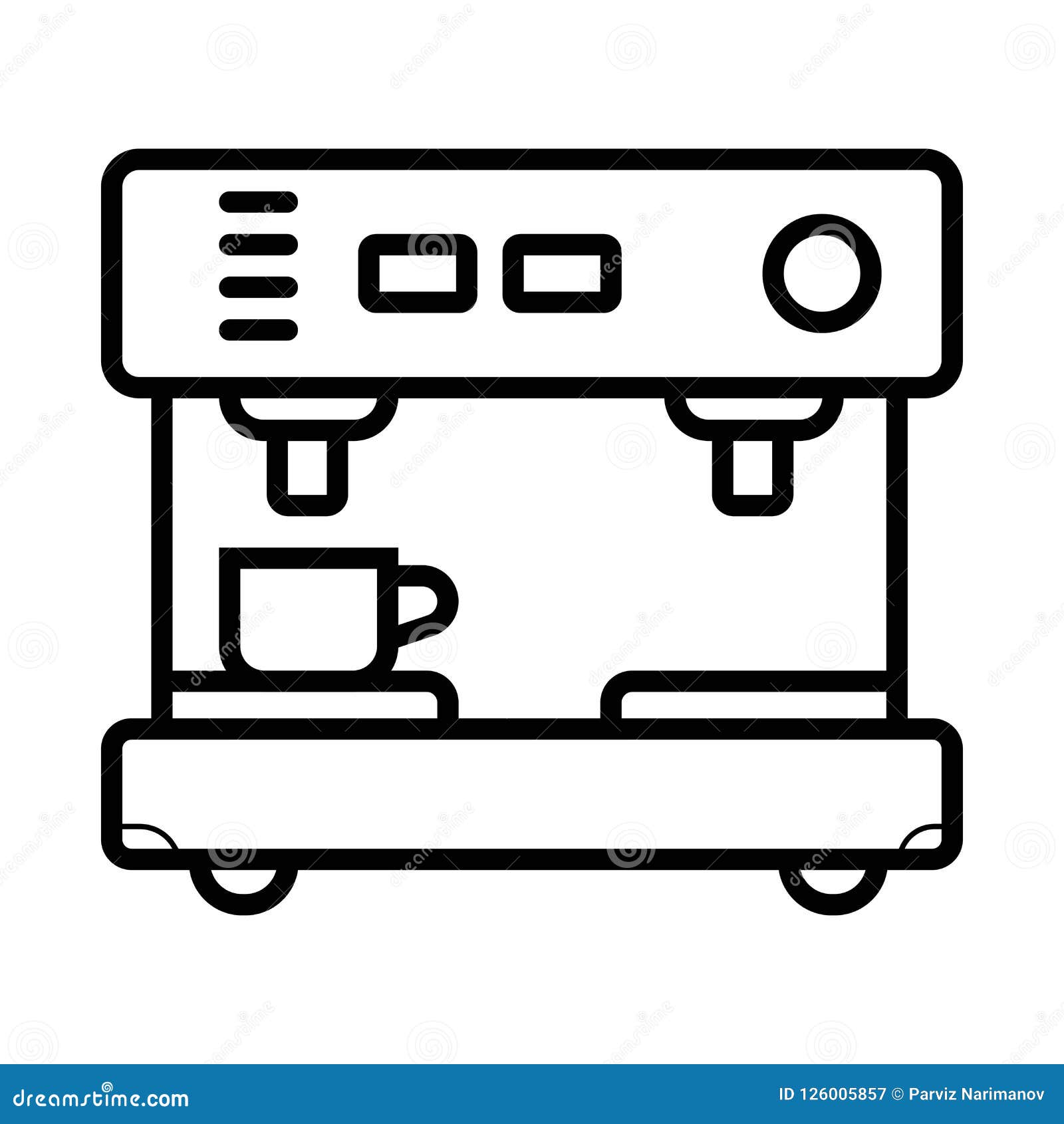 Espresso Coffee Machine Icon. Coffee Machine Outline Stock Illustration ... Espresso Coffee Machine Icon. Coffee Machine Outline Stock Illustration ...