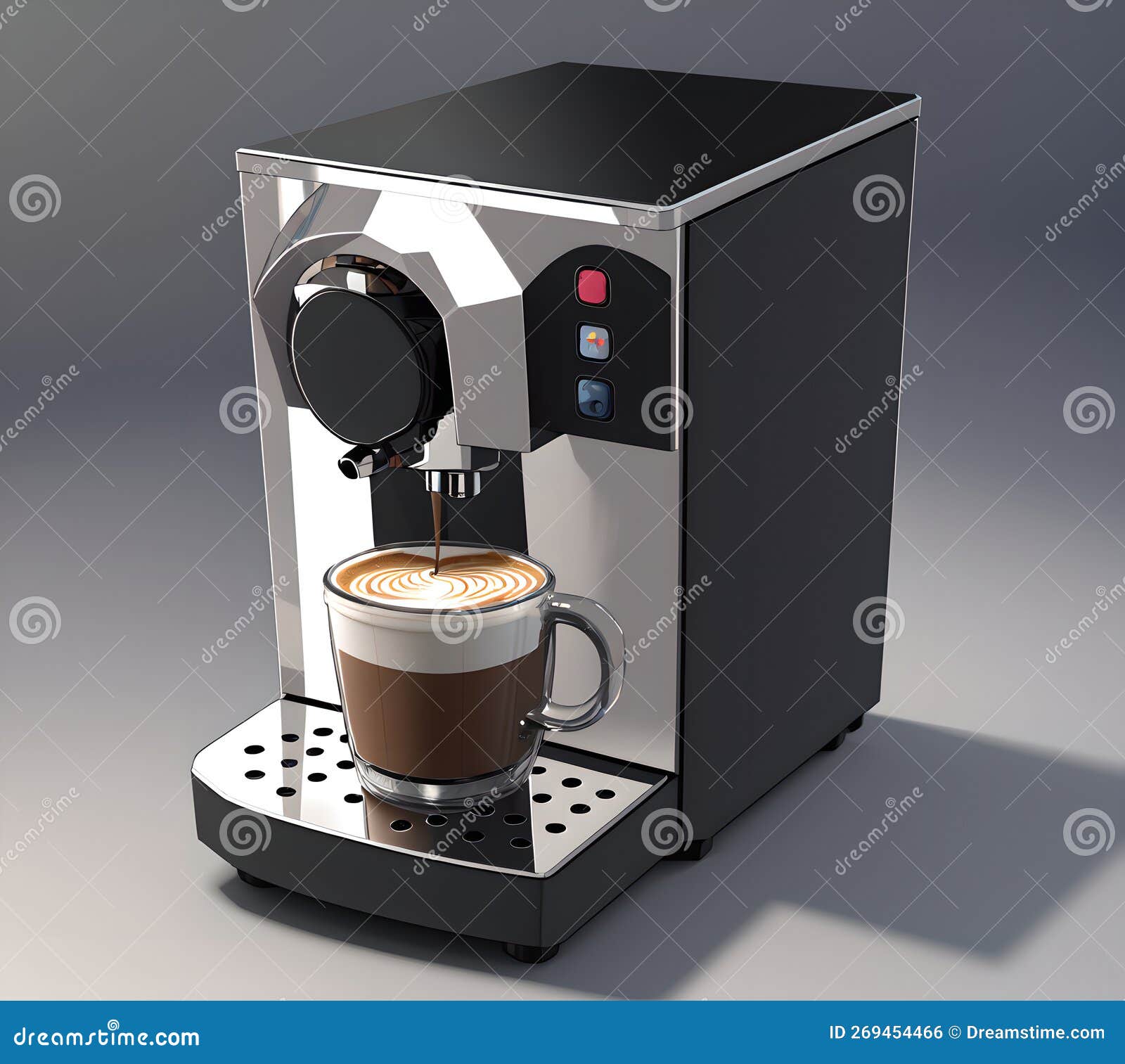 Small Hot Expresso Cup Design With Indigo Color Royalty-Free Stock ...