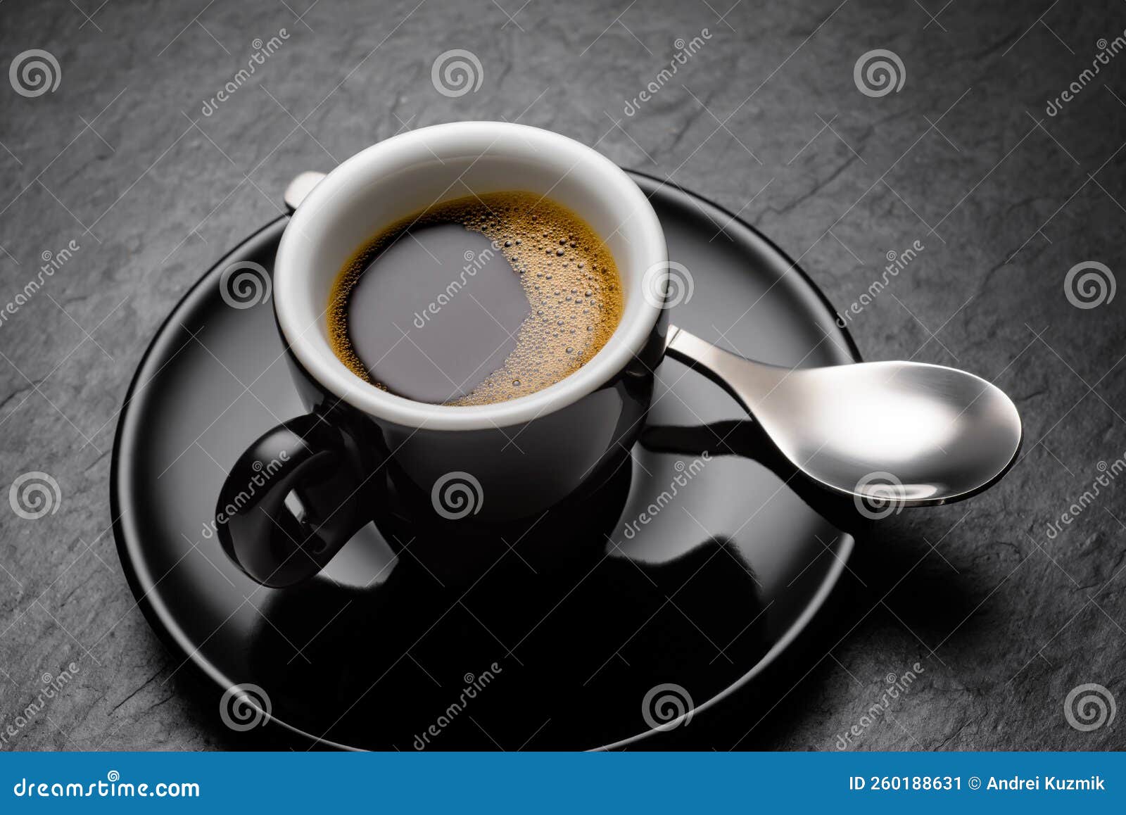 Espresso Coffee in Small Porcelain Mug Stock Image - Image of ...