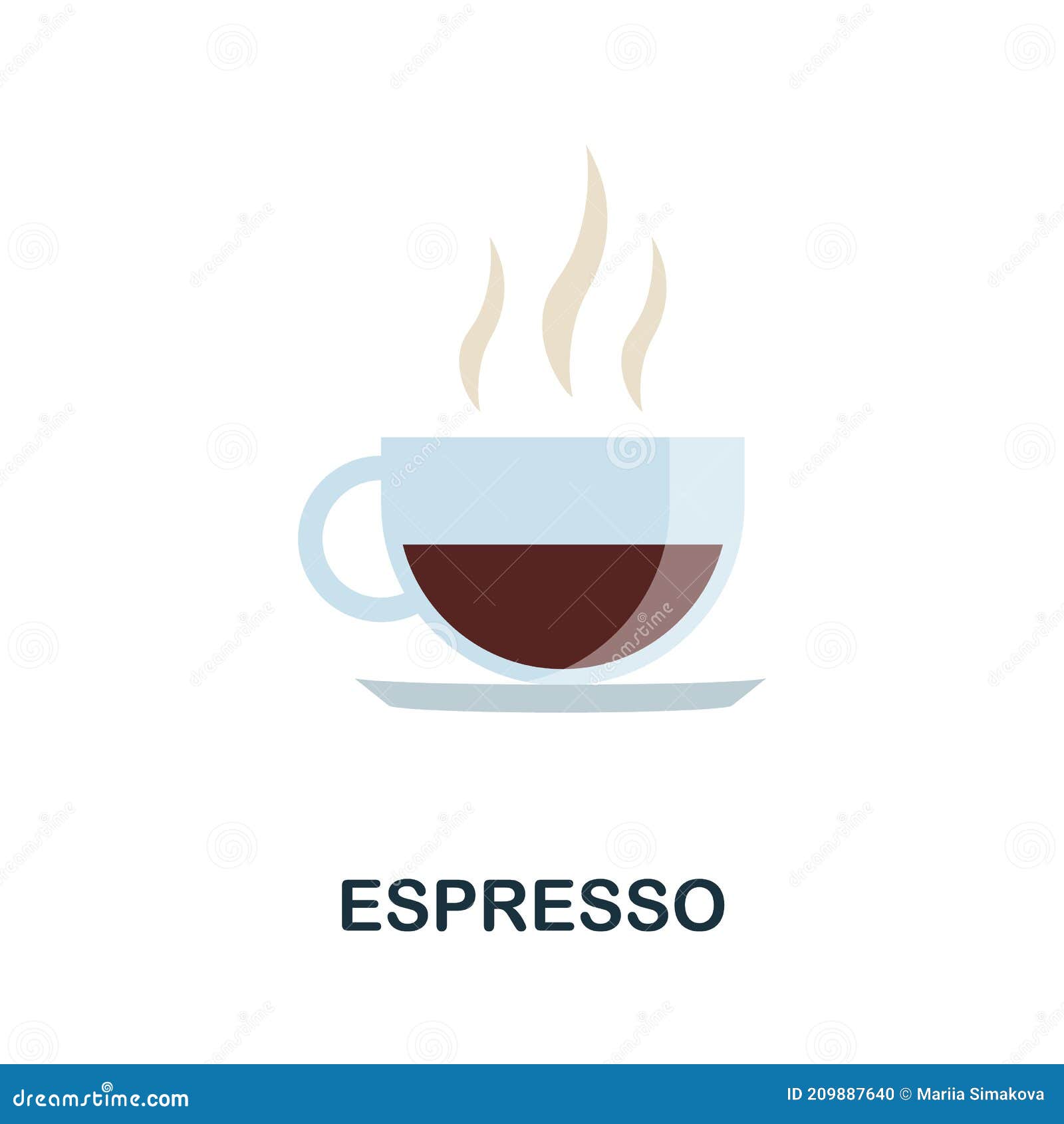 Espresso Flat Icon. Color Simple Element from Coffee Collection ...