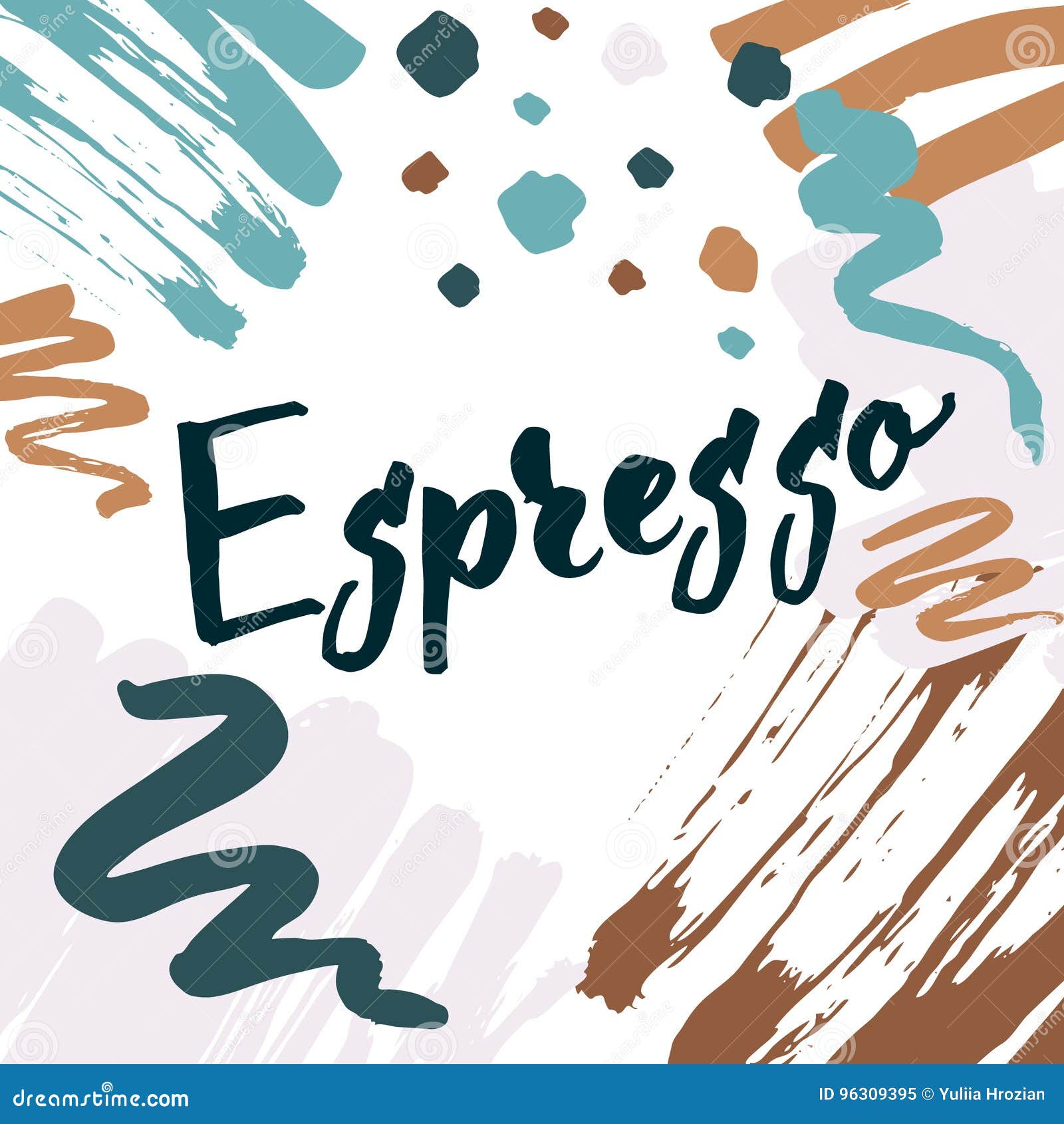 Espresso Lettering for Coffee Shops, Cafes and Advertisements. Stock ...
