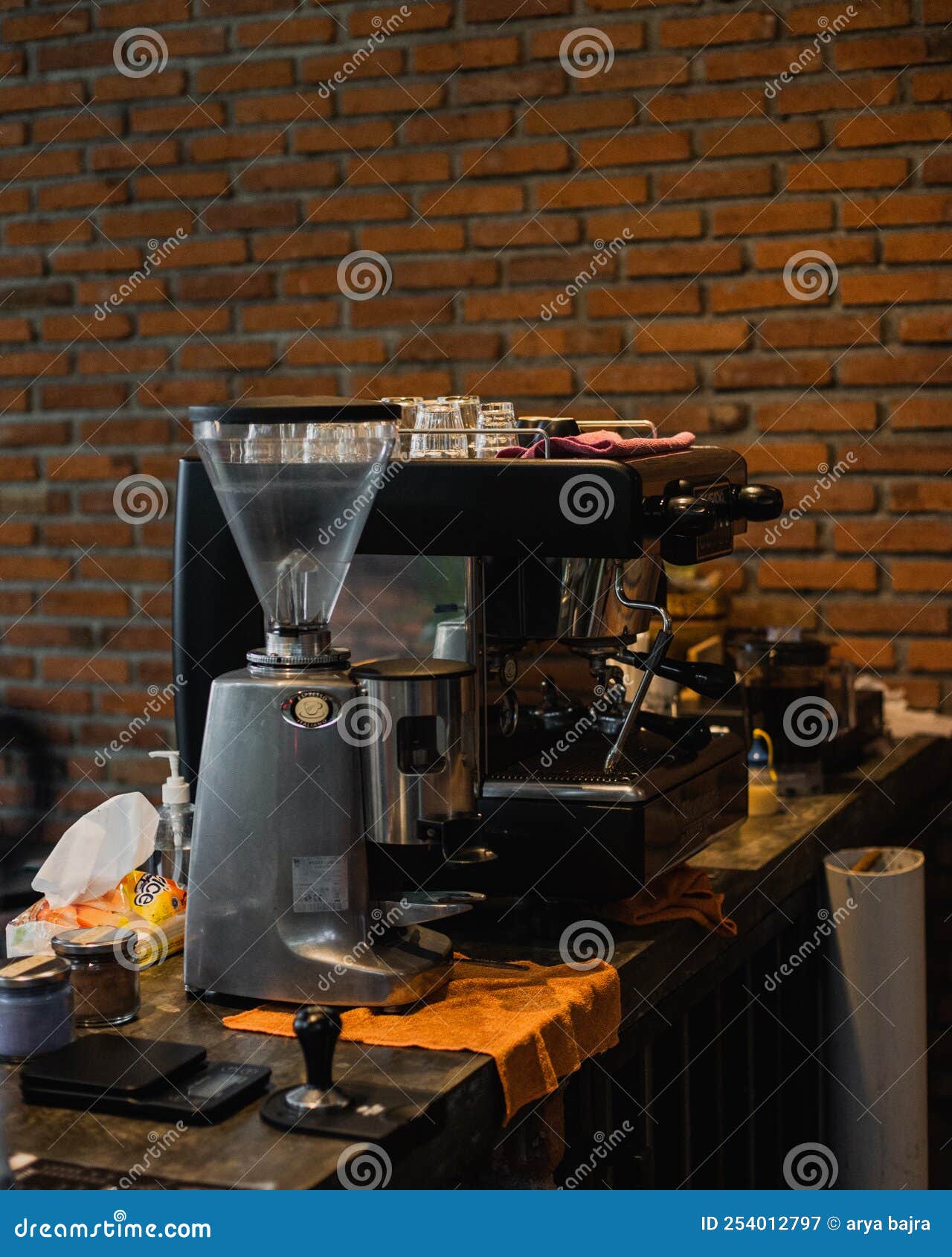 Espresso machine stock image. Image of espresso, table - 254012797