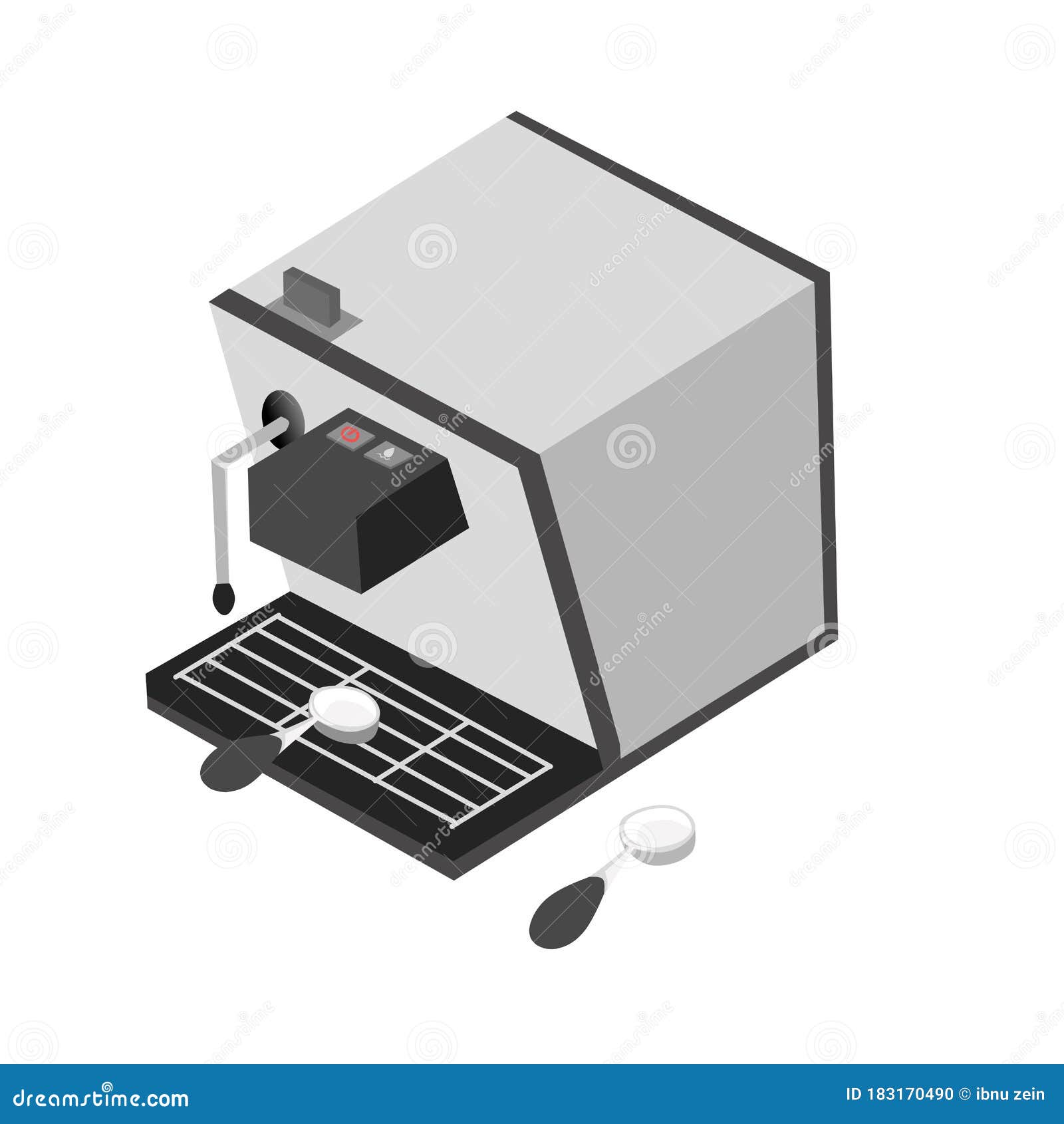 Espresso Machine Isometric Illustration Stock Illustration ...