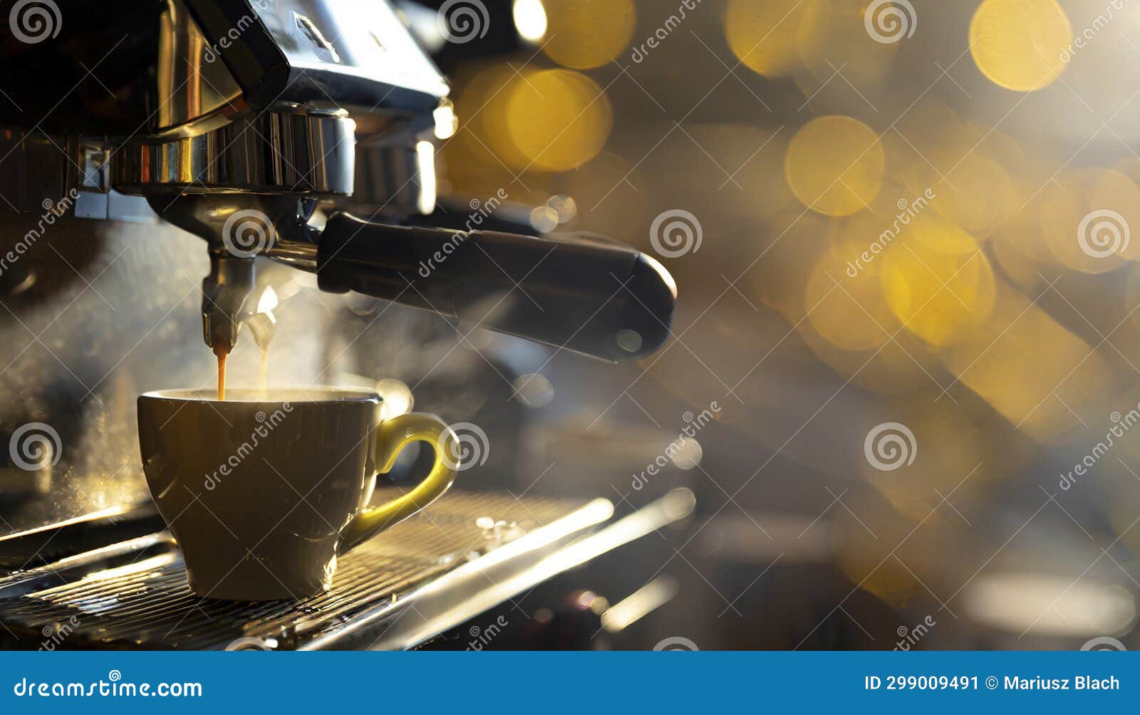 Espresso Machine Pouring Espresso Espresso Machine Pouring Coffee ...
