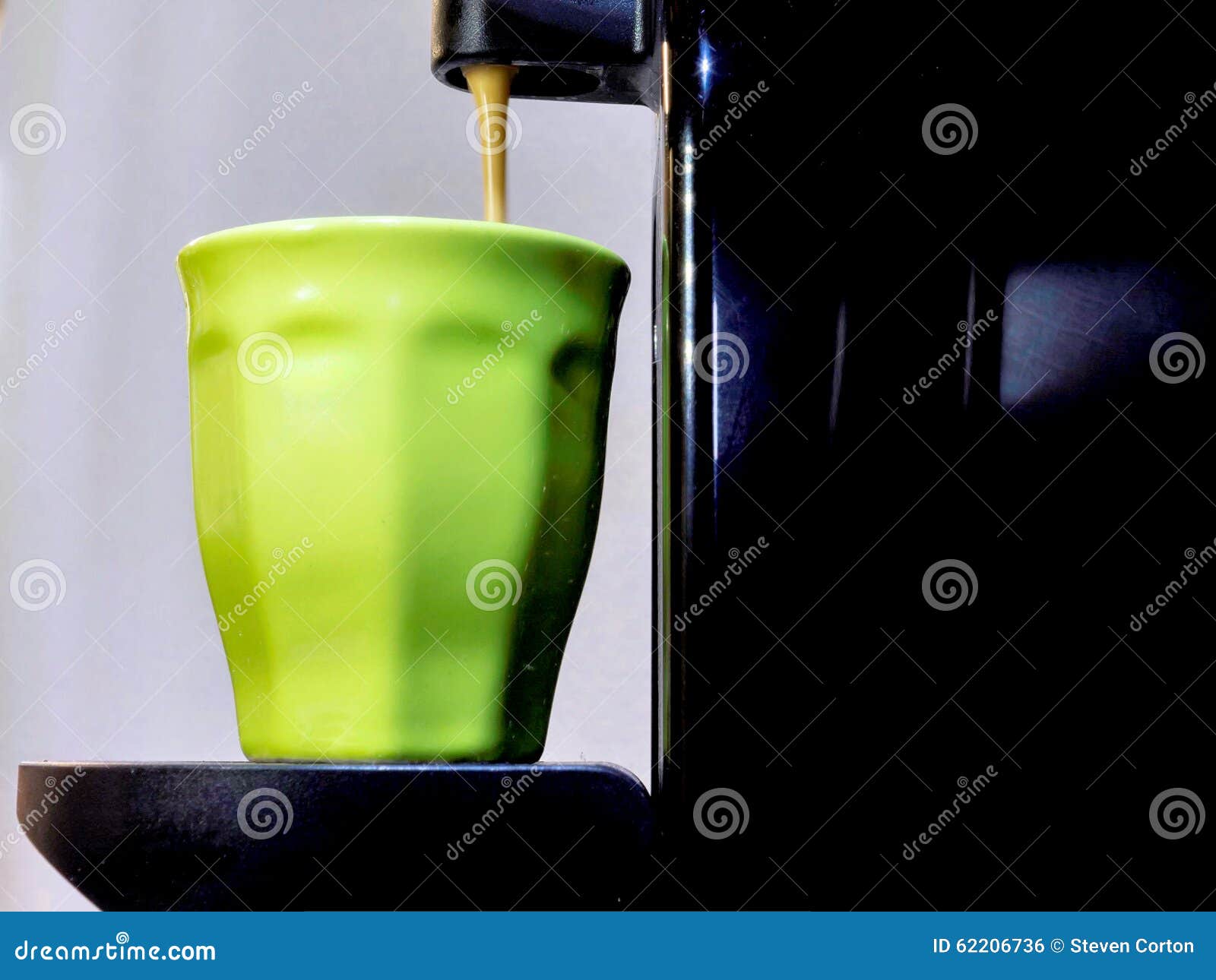 Espresso Machine Streaming Coffee Stock Photo - Image of culture ...