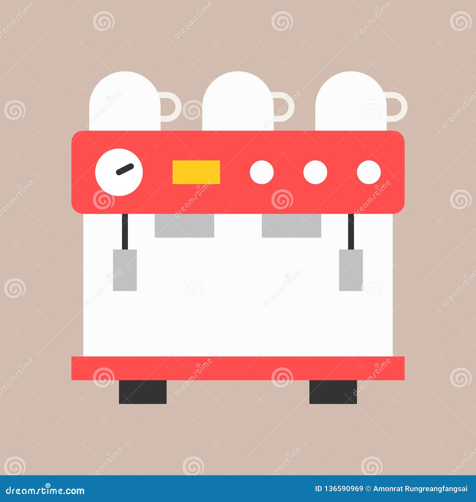Espresso Machine Vector, Coffee Related Flat Style Icon Stock Vector ...