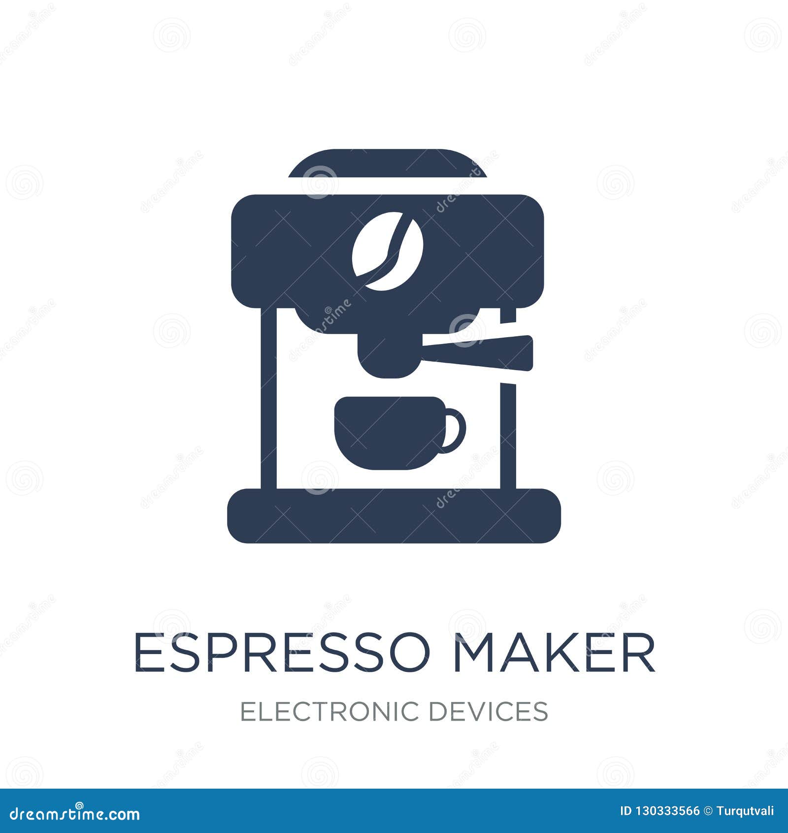 Espresso Maker Icon. Trendy Flat Vector Espresso Maker Icon on W Stock ...