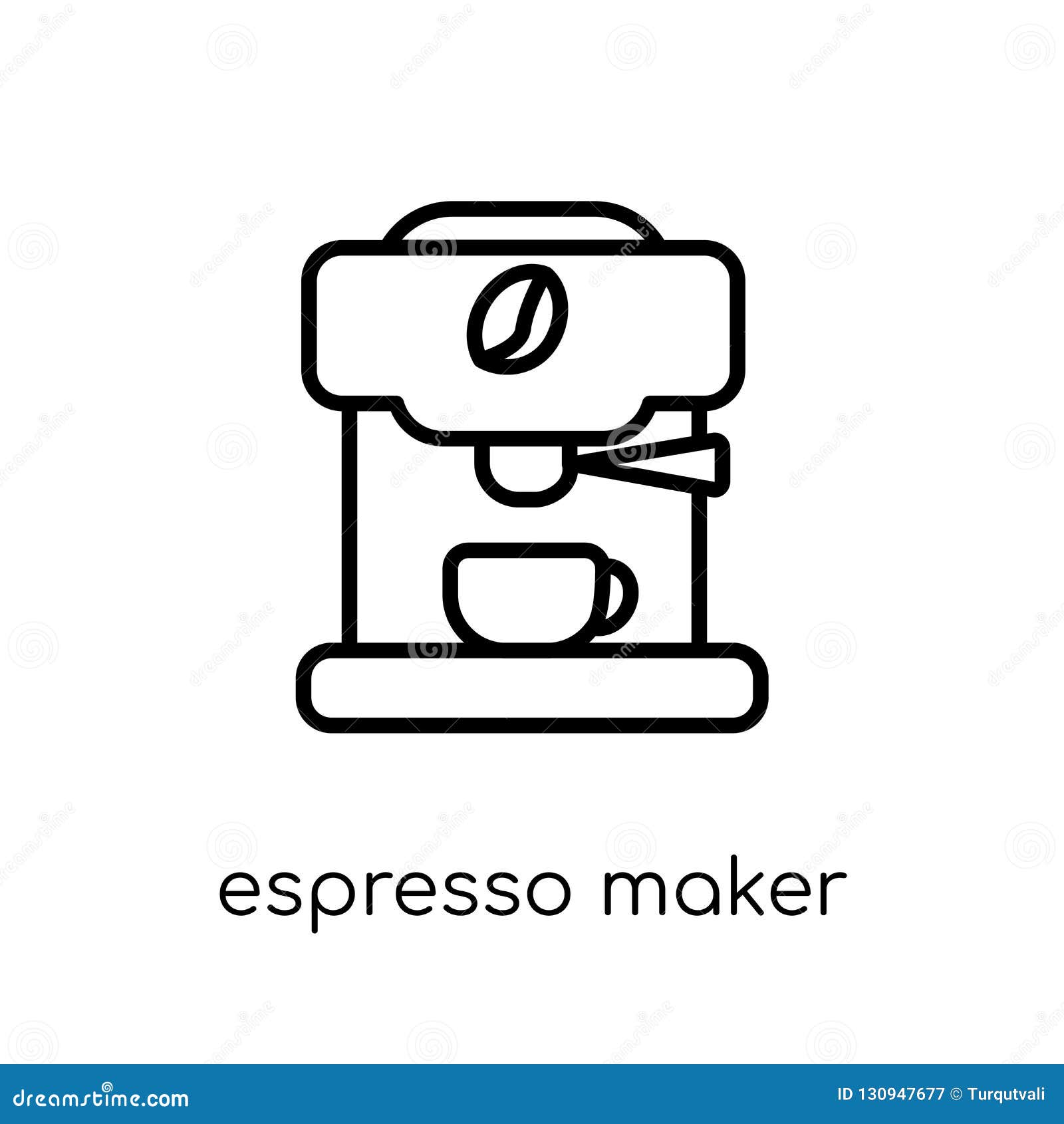 Espresso Maker Icon. Trendy Modern Flat Linear Vector Espresso M Stock ...