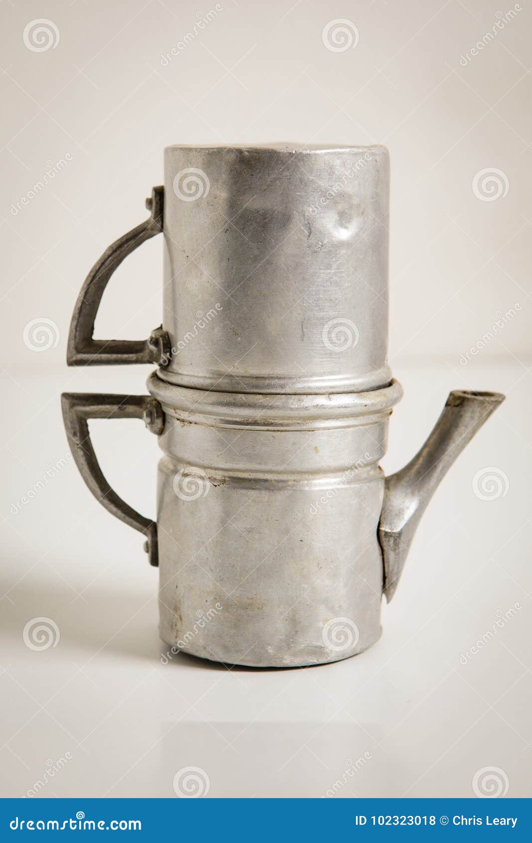 Espresso pot stock photo. Image of aluminum, silver - 102323018
