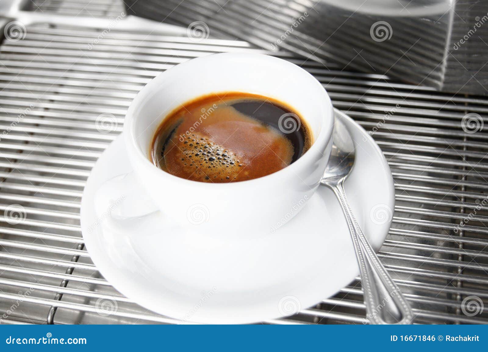 Espresso shot stock photo. Image of steel, coffee, bitter - 16671846
