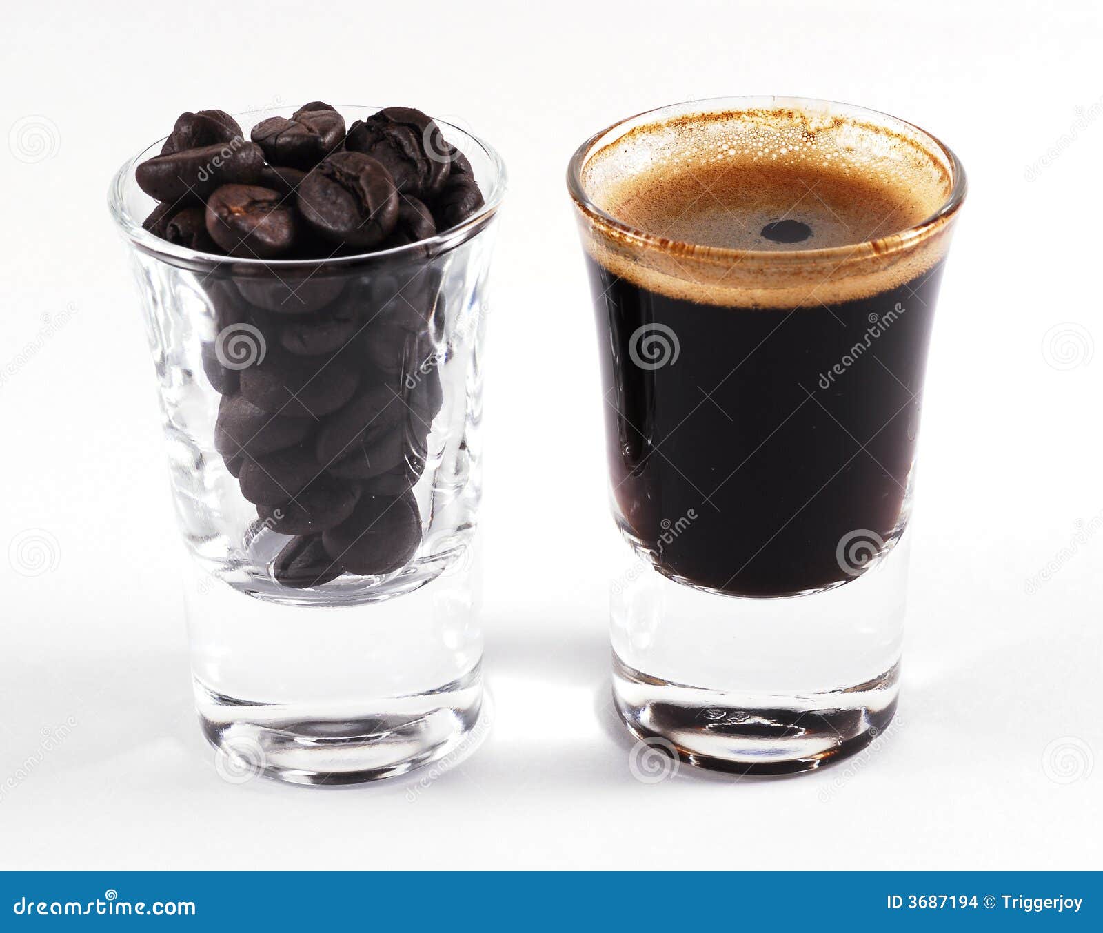 Espresso shots stock photo. Image of coffee, krema, bubbles - 3687194