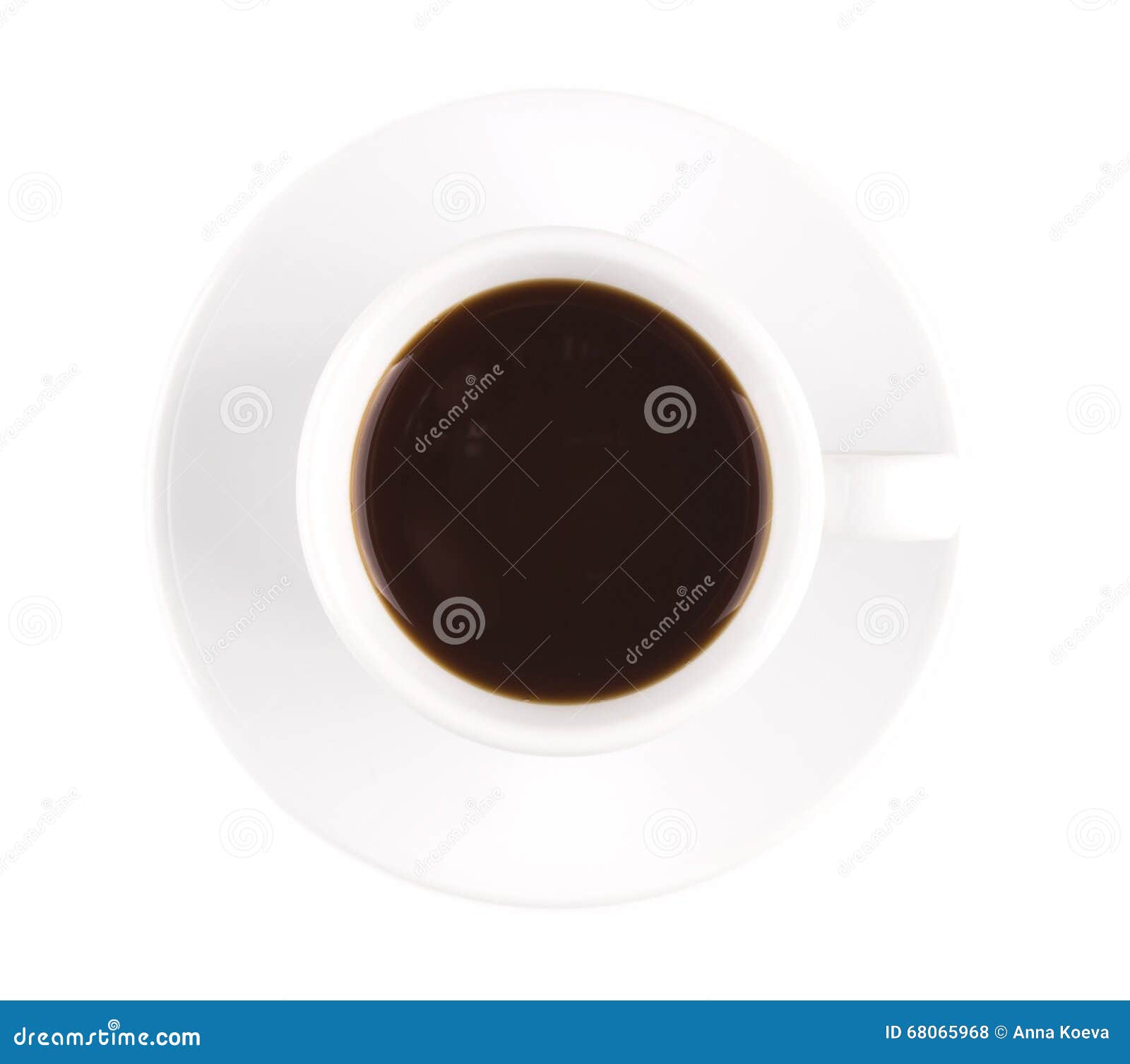 Espresso Top View Isolated Coffee Stock Photo - Image of fresh, morning ...