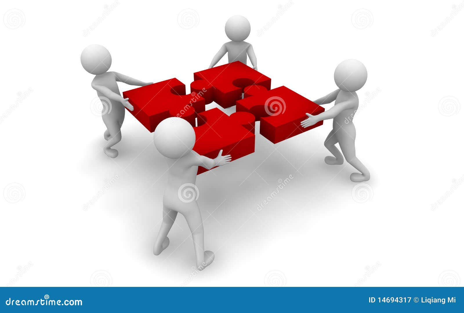 Esprit d'équipe illustration stock. Illustration du gens - 14694317