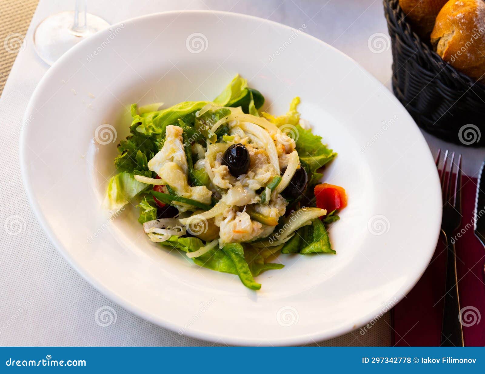 Esqueixada Cod, Typical Dish of Catalan Cuisine Stock Photo - Image of ...