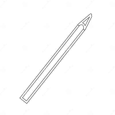 Esquema aislado del lápiz ilustración del vector. Ilustración de escuela - 95698227