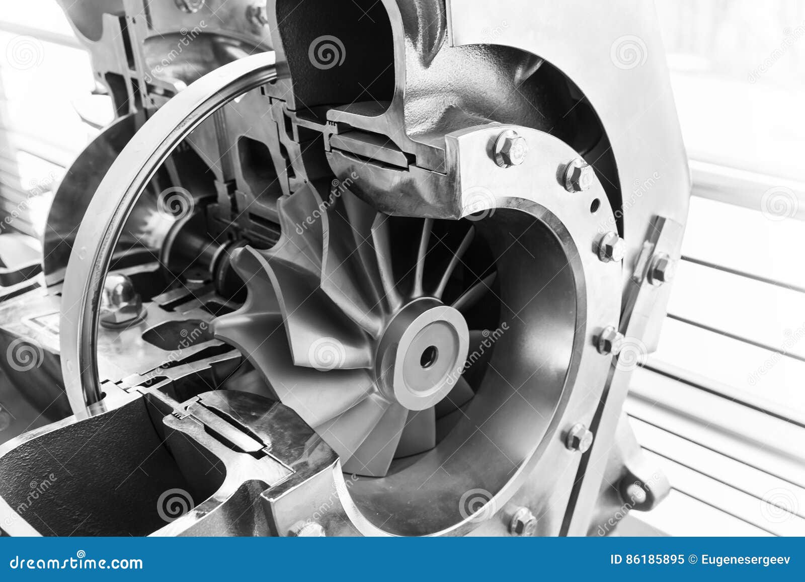 Esquema Da Estrutura Do Turbocompressor Imagem de Stock - Imagem de ...