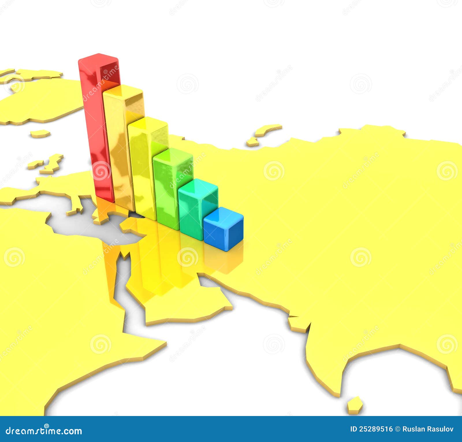 Esquema De Cor No Mapa De Mundo Ilustração Stock - Ilustração de ...