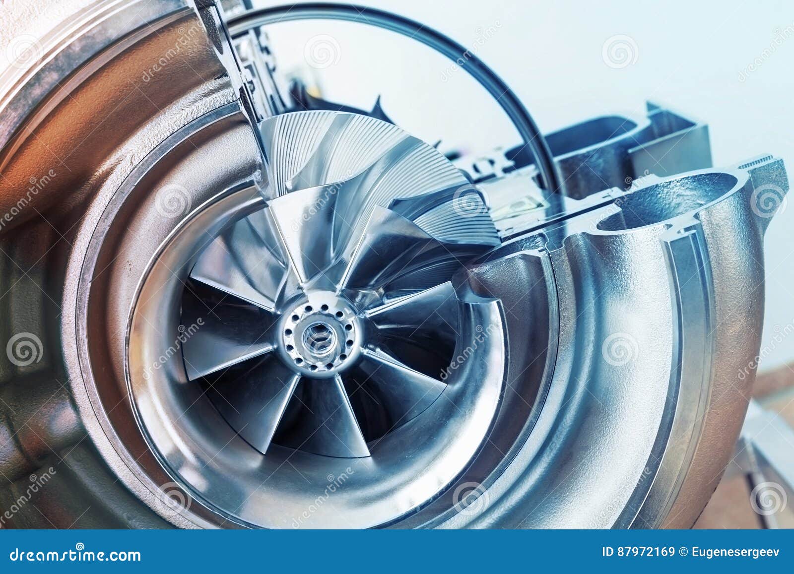 Esquema De La Estructura Del Turbocompresor Imagen de archivo - Imagen ...