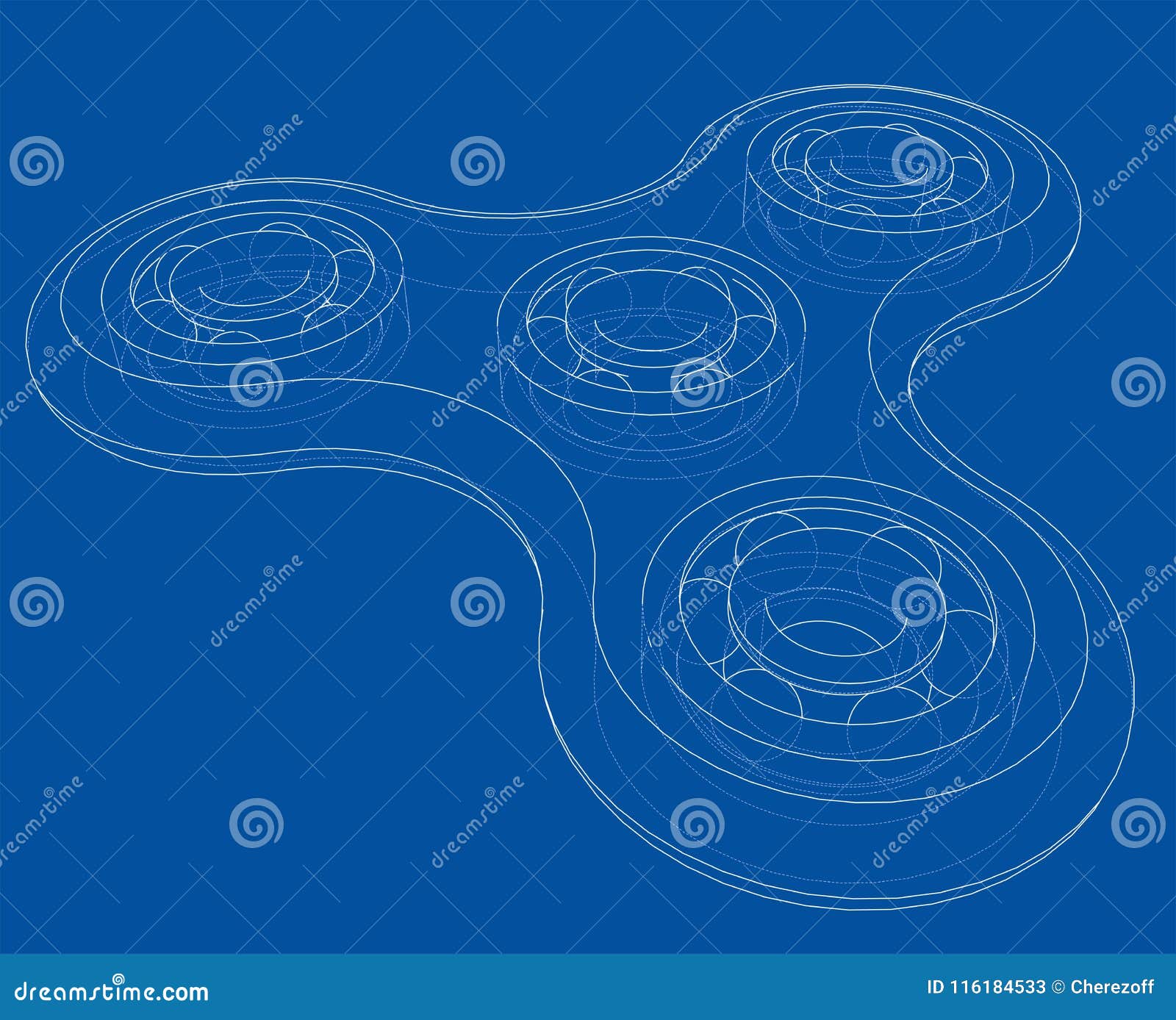 Esquema Del Hilandero De La Mano Vector Ilustración del Vector ...