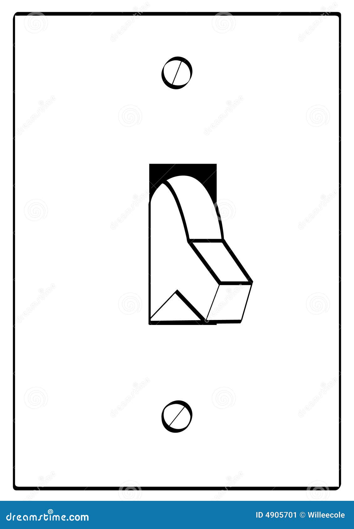 Esquema Del Interruptor Ligero Ilustración del Vector - Ilustración de ...