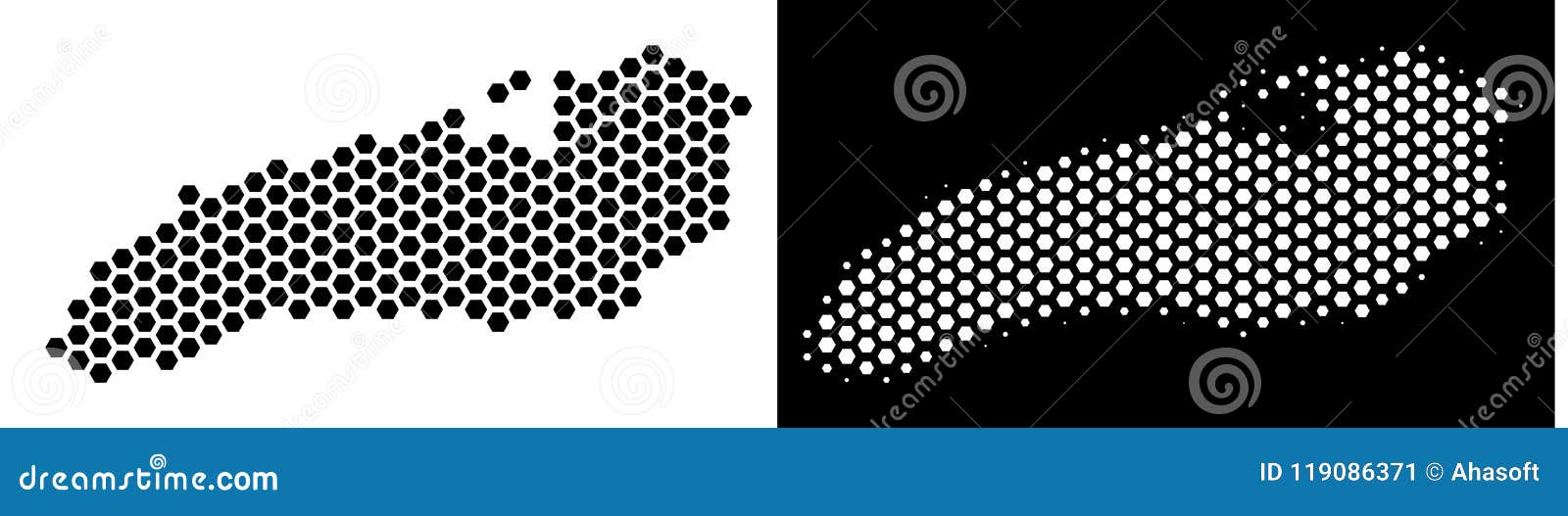 Esquema Del Panal Del Mapa Del Lago Ontario Ilustración del Vector ...