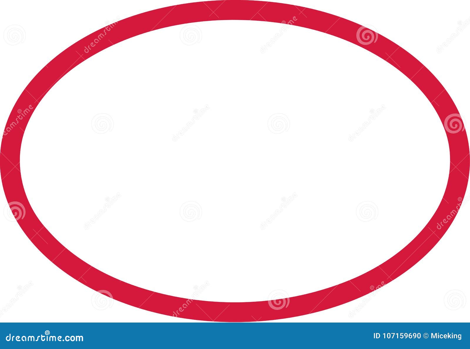 Esquema Del Rojo Del Círculo Ilustración del Vector - Ilustración de ...