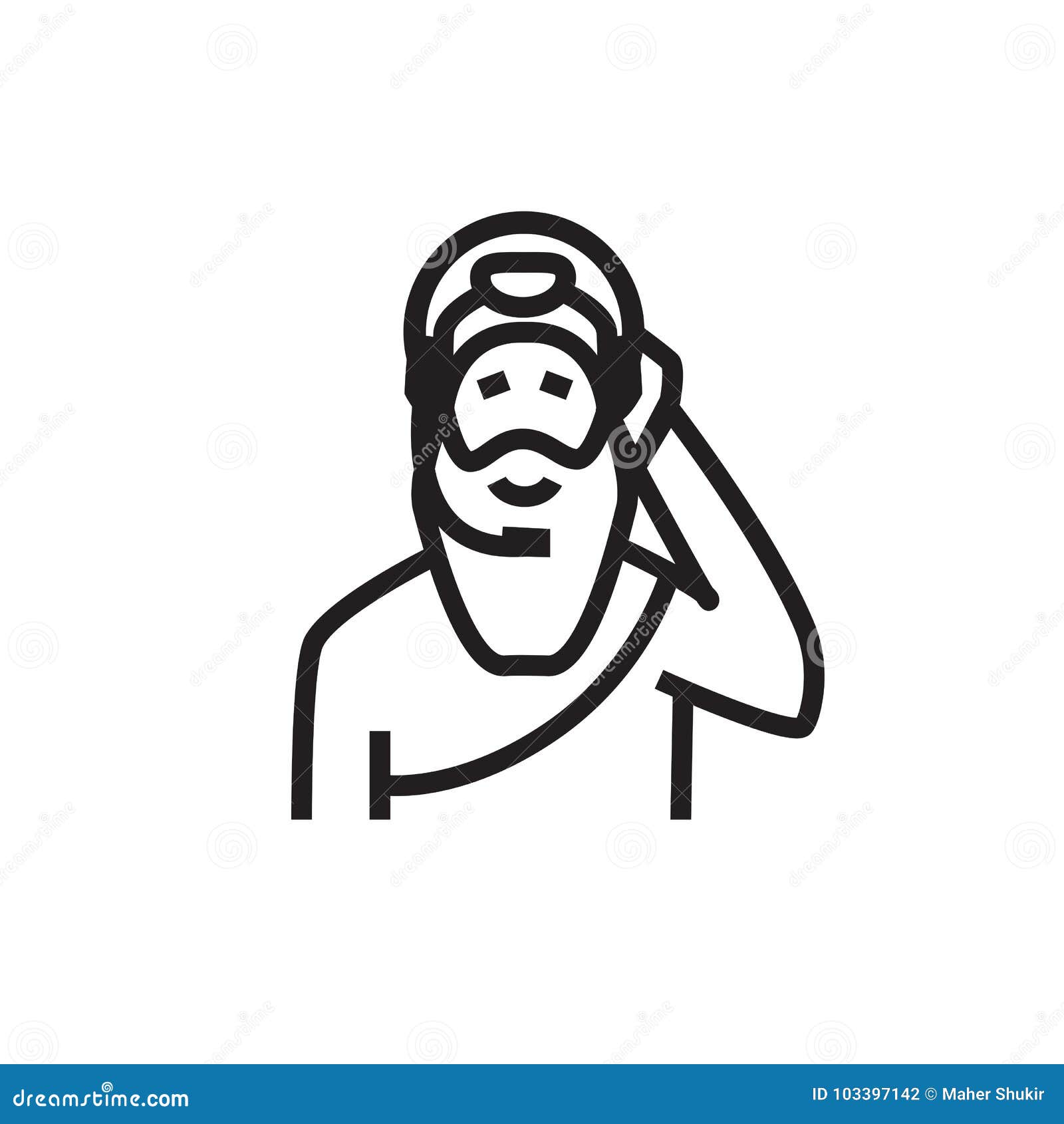 Esquema del santo indio ilustración del vector. Ilustración de ...