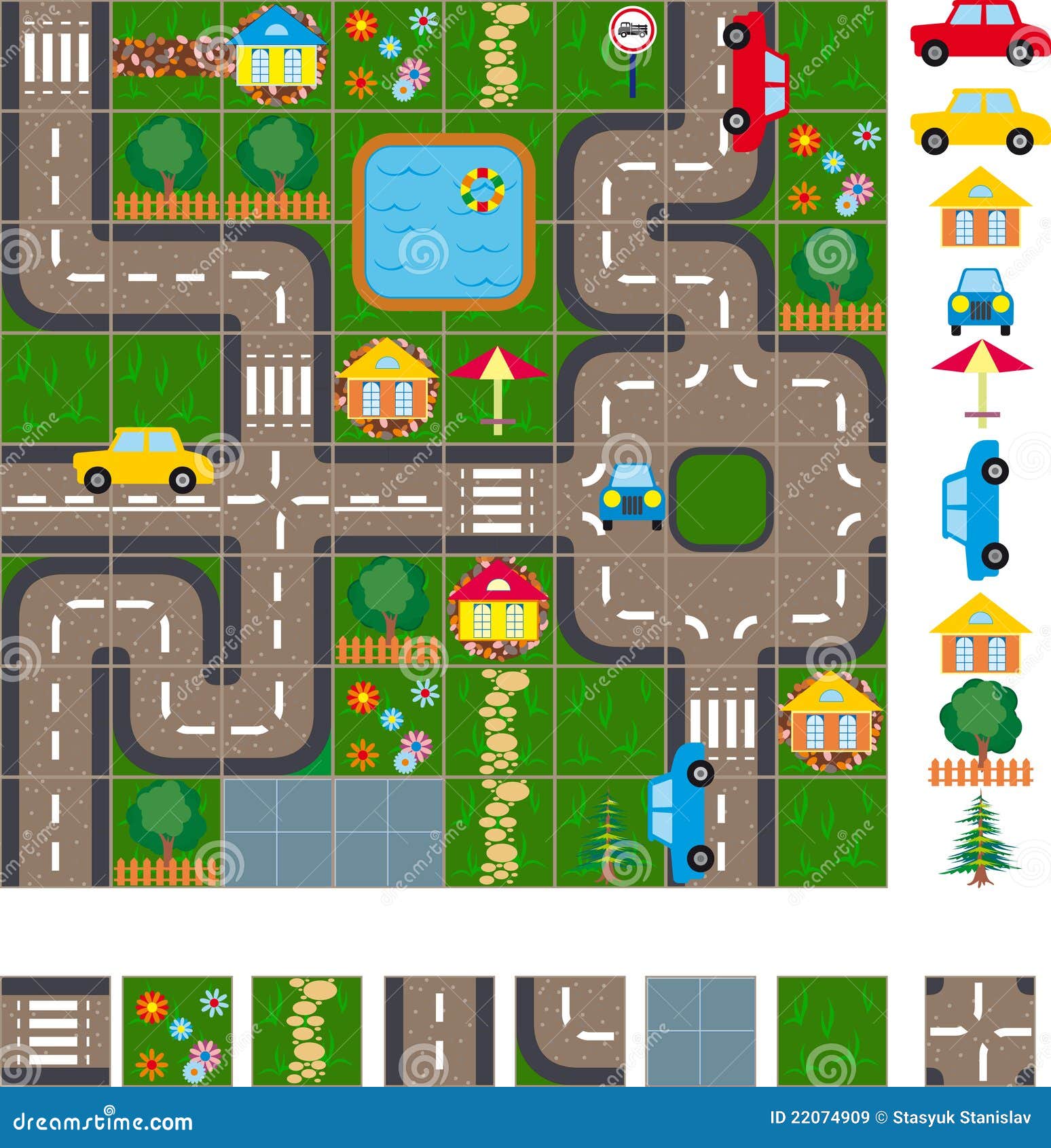 Esquema do mapa das ruas ilustração do vetor. Ilustração de arquitetura ...