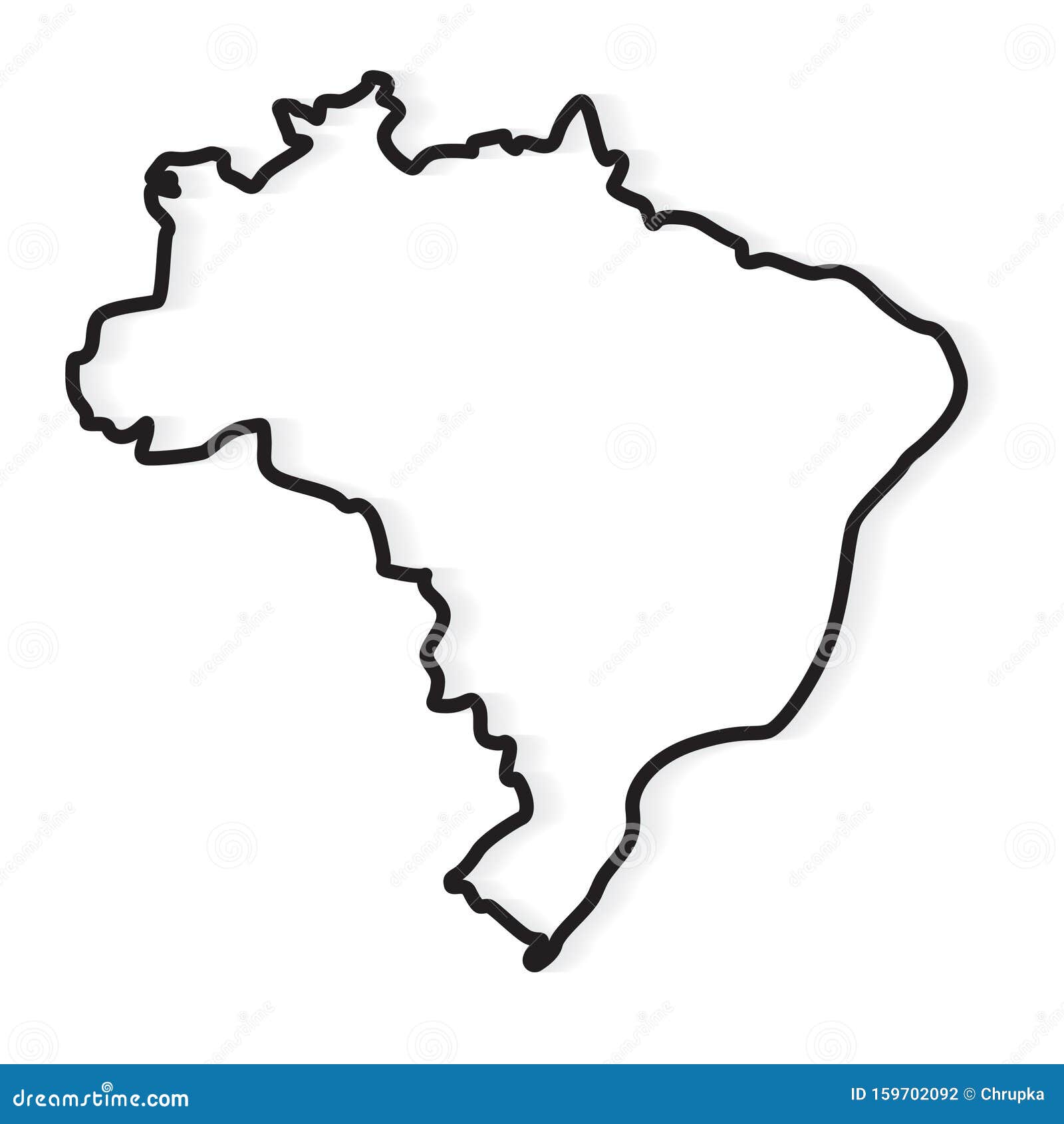 Mapa Do Brasil Branco E Preto - FDPLEARN