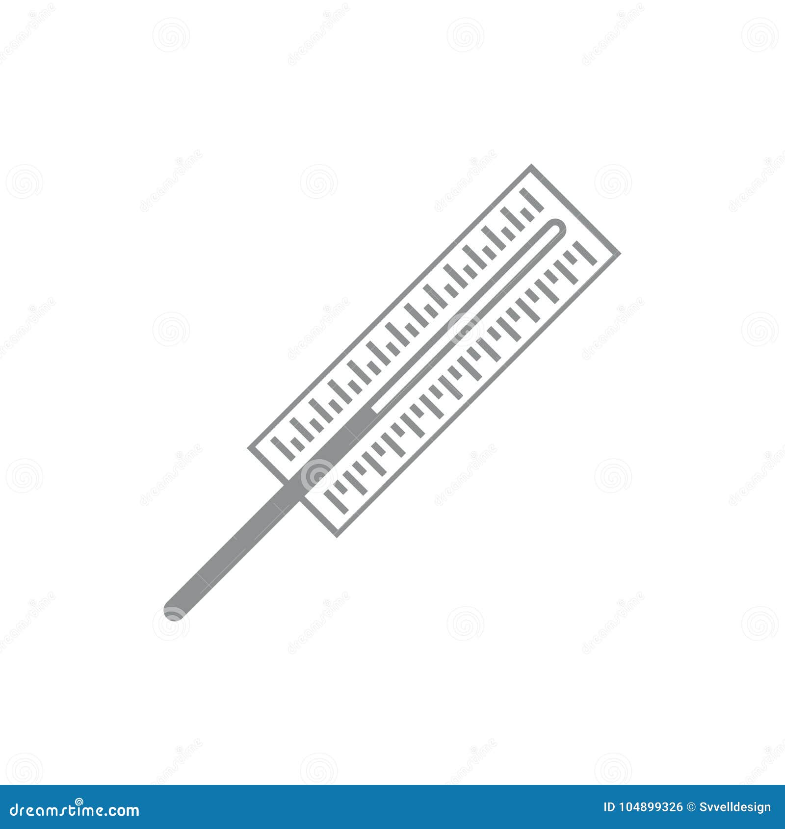 Esquema Simple Del Símbolo Del Termómetro Ilustración del Vector ...