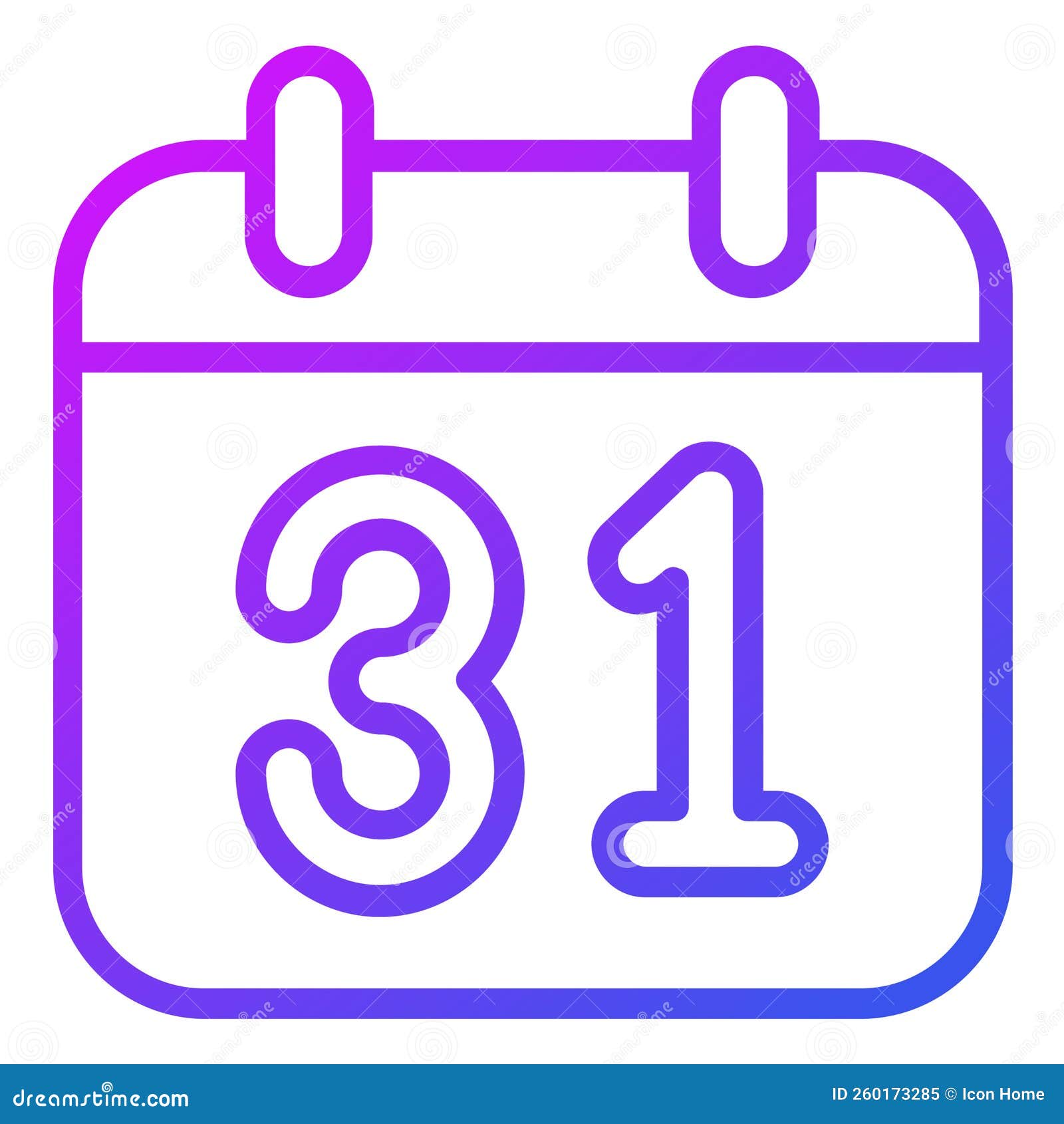 Esquema Vectorial De Fecha De Calendario Ilustración del Vector ...