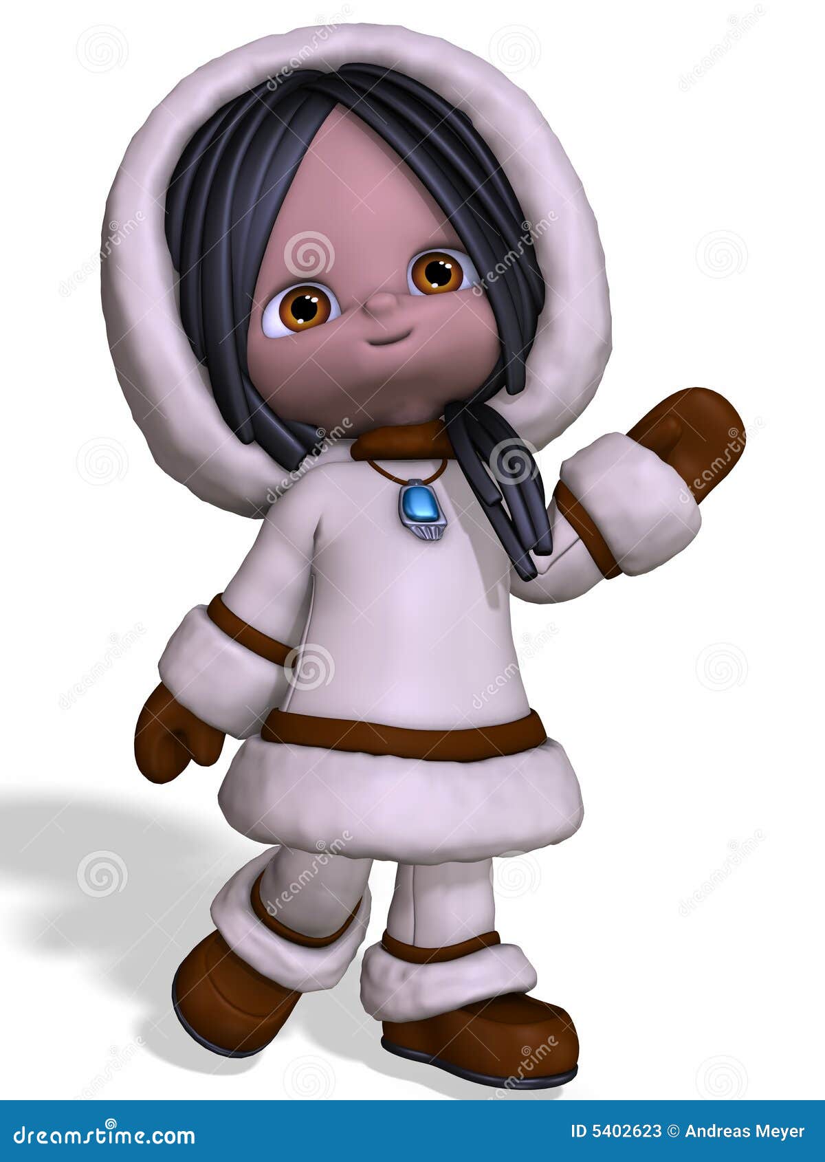 Esquimal de Toon stock de ilustración. Ilustración de indio - 5402623