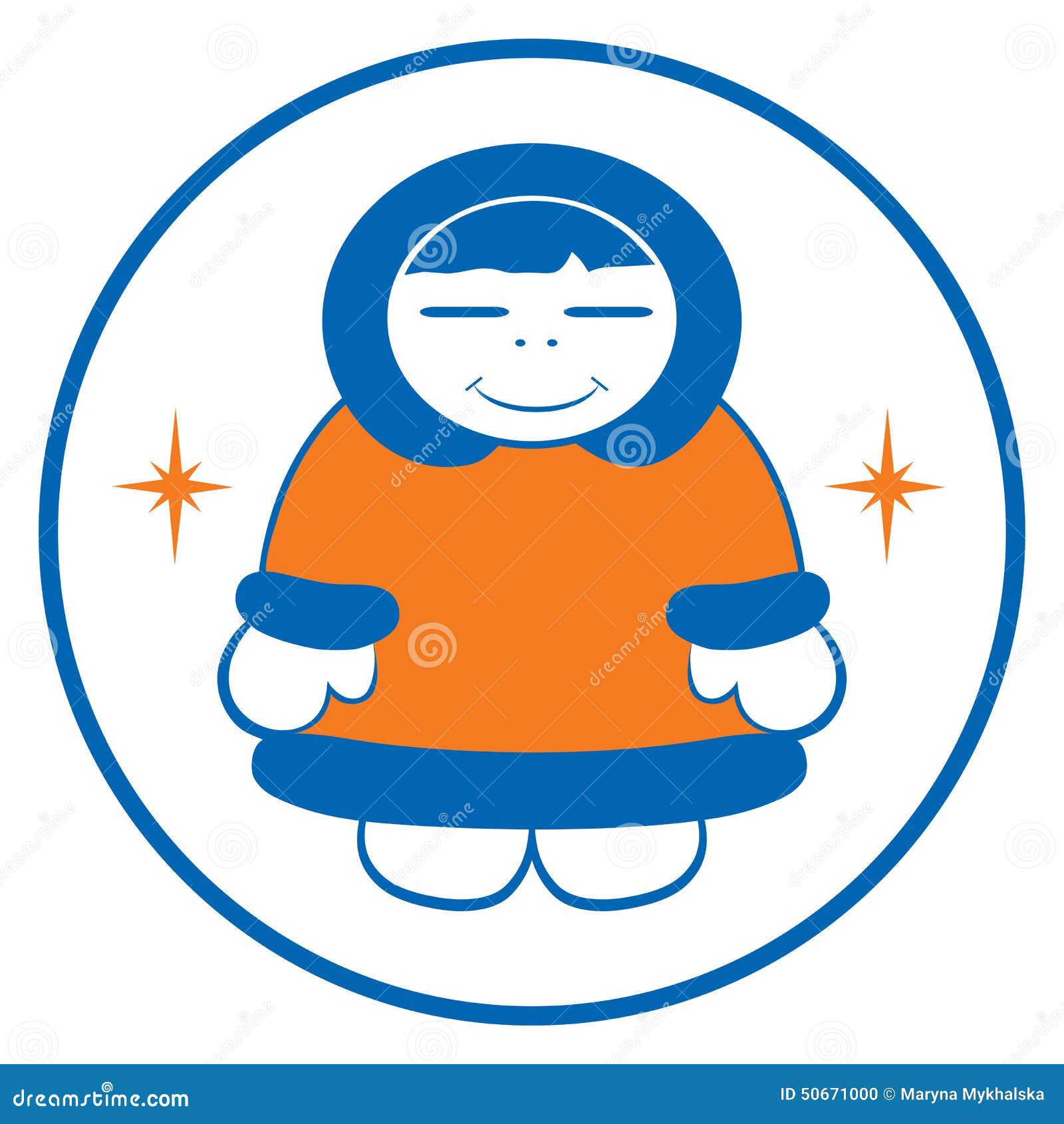 Esquimau illustration de vecteur. Illustration du enfant - 50671000