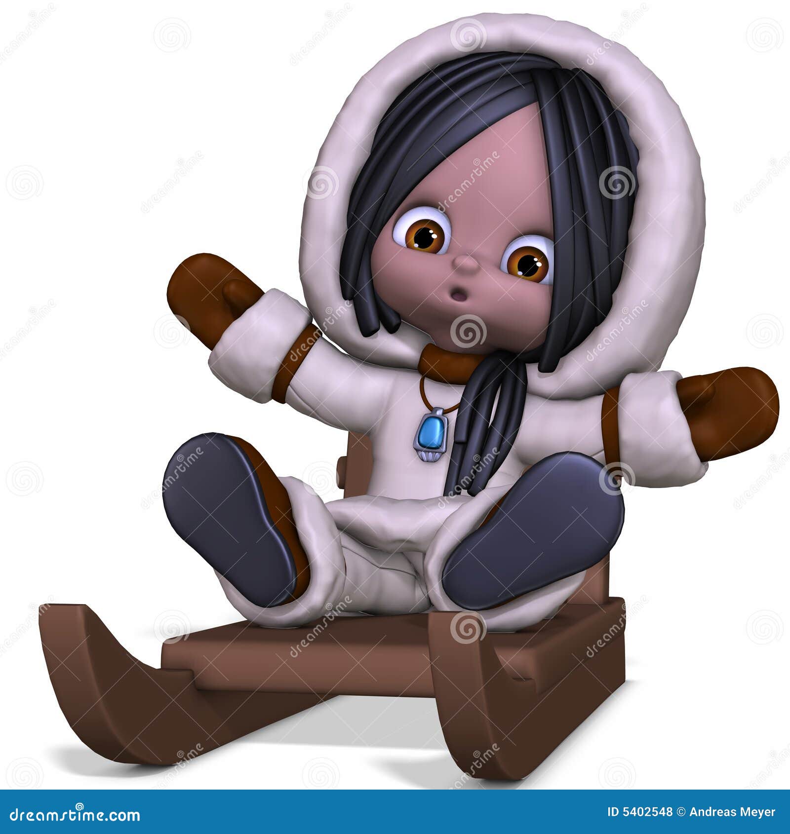 Esquimau de Toon illustration stock. Illustration du indien - 5402548