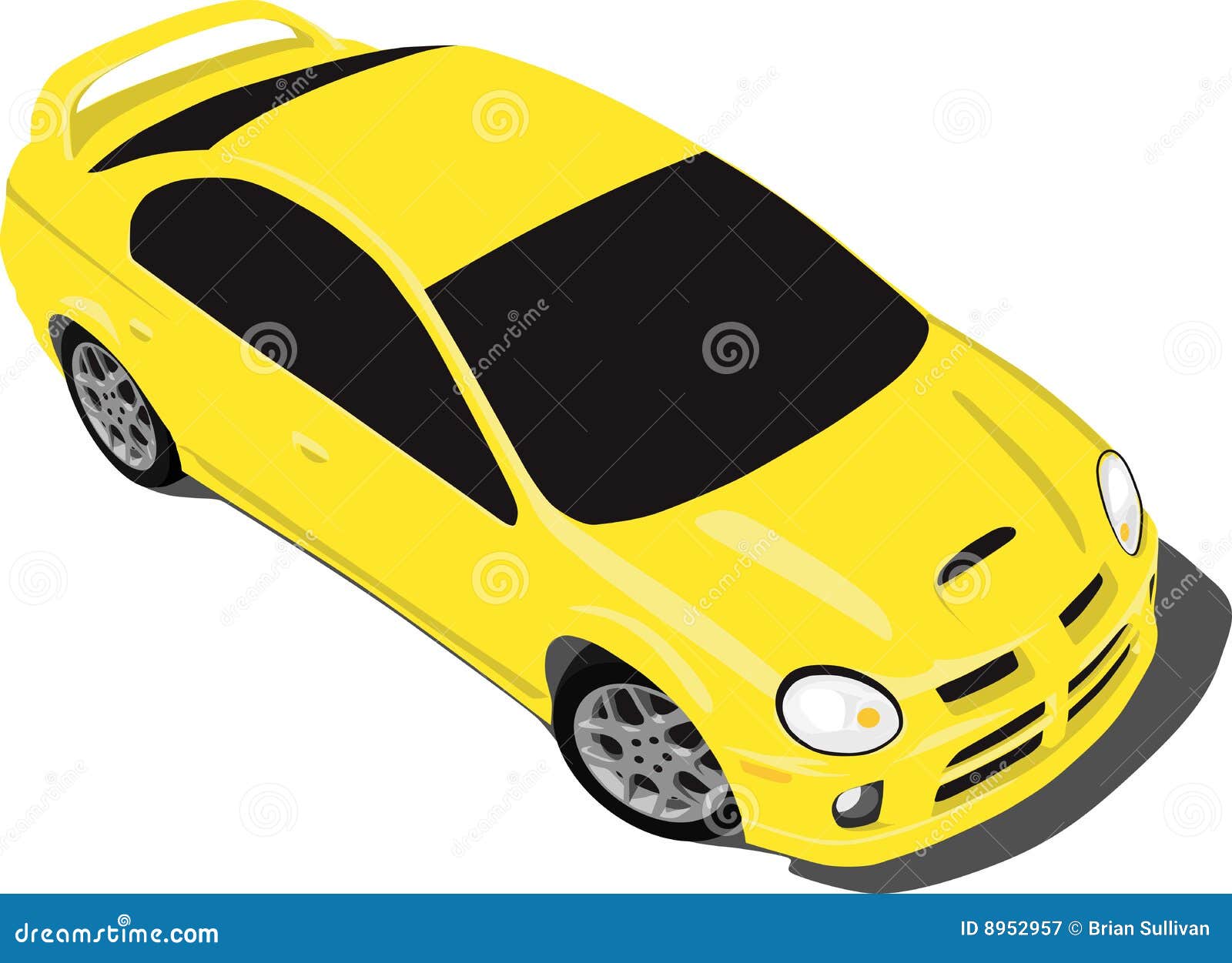 Esquive SRT-4 ilustración del vector. Ilustración de historieta - 8952957