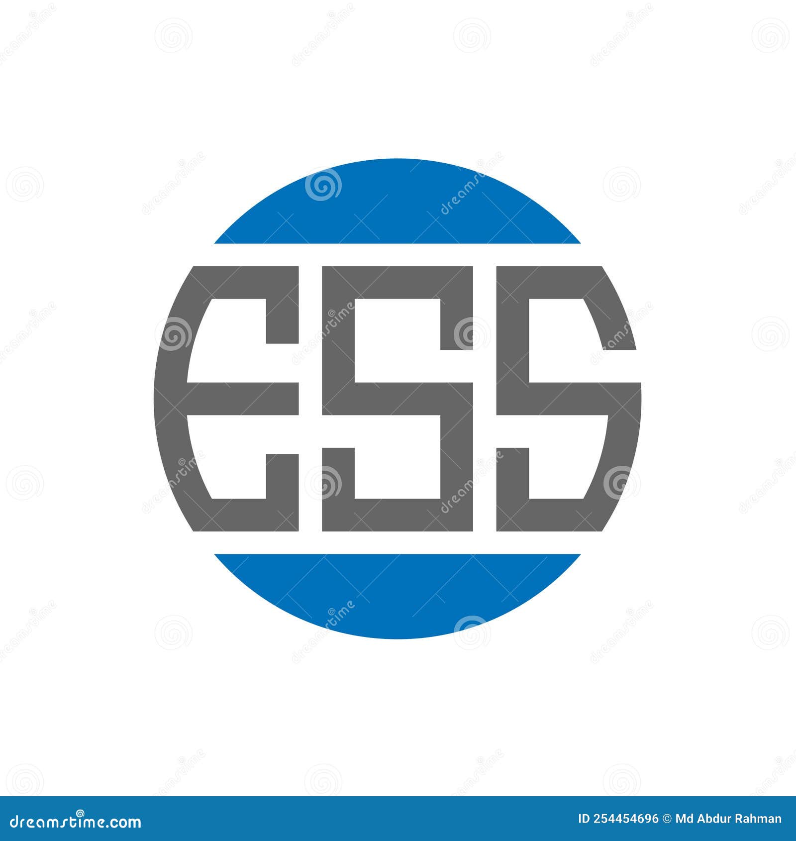 ESS Letter Logo Design on White Background. ESS Creative Initials ...