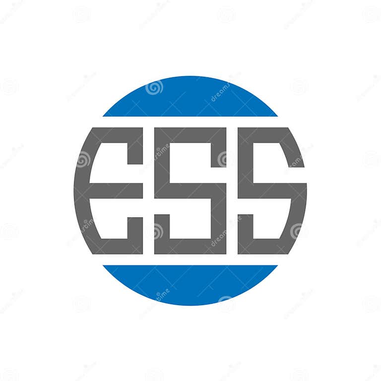 ESS Letter Logo Design on White Background. ESS Creative Initials ...