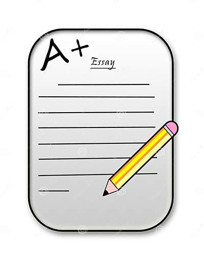 A+ Essay Report Card icon stock illustration. Illustration of learn ...