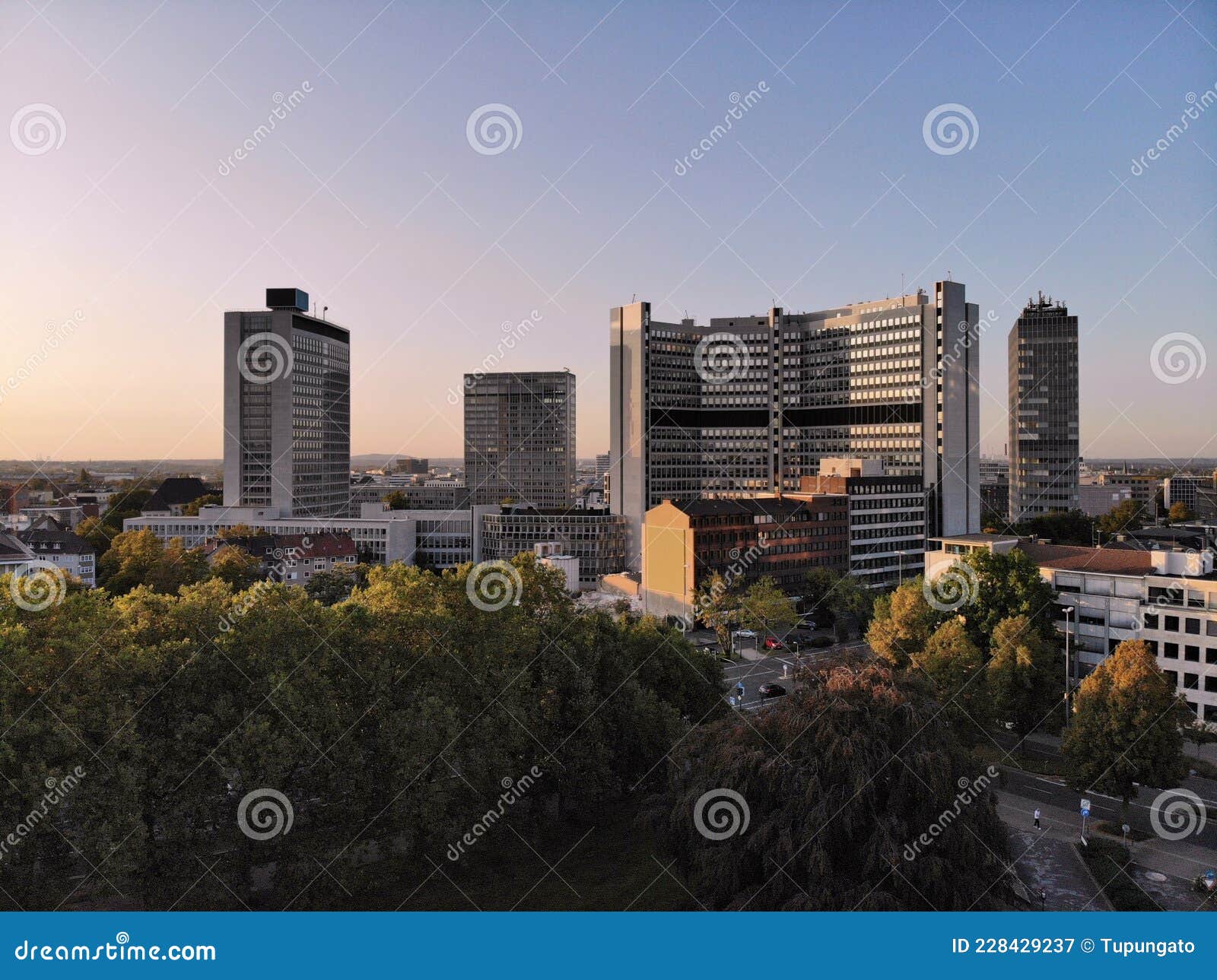 Essen City Skyline in Germany Stock Image - Image of north, skyline ...