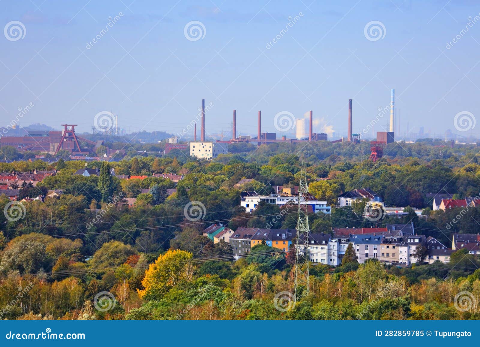 Essen, Germany stock image. Image of chimney, german - 282859785