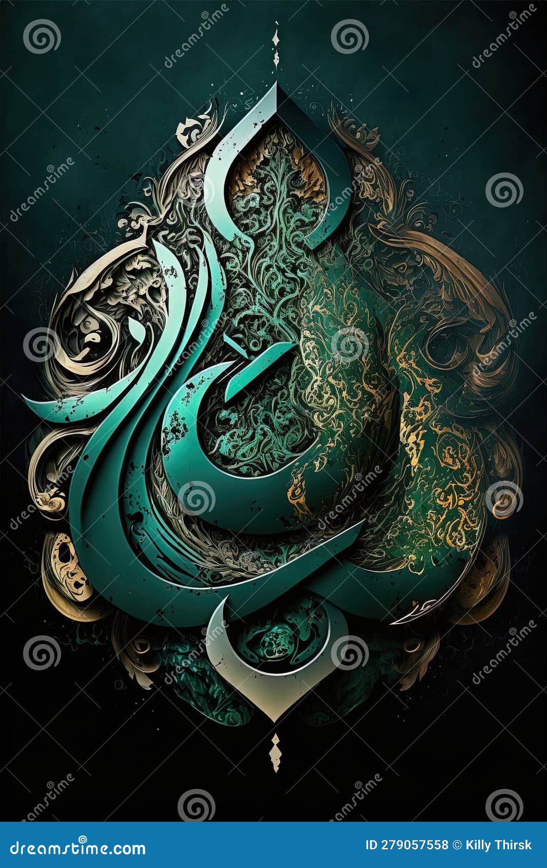 The Essence of Eternity: AI-Generated Surreal Forest with 3D Arabic ...