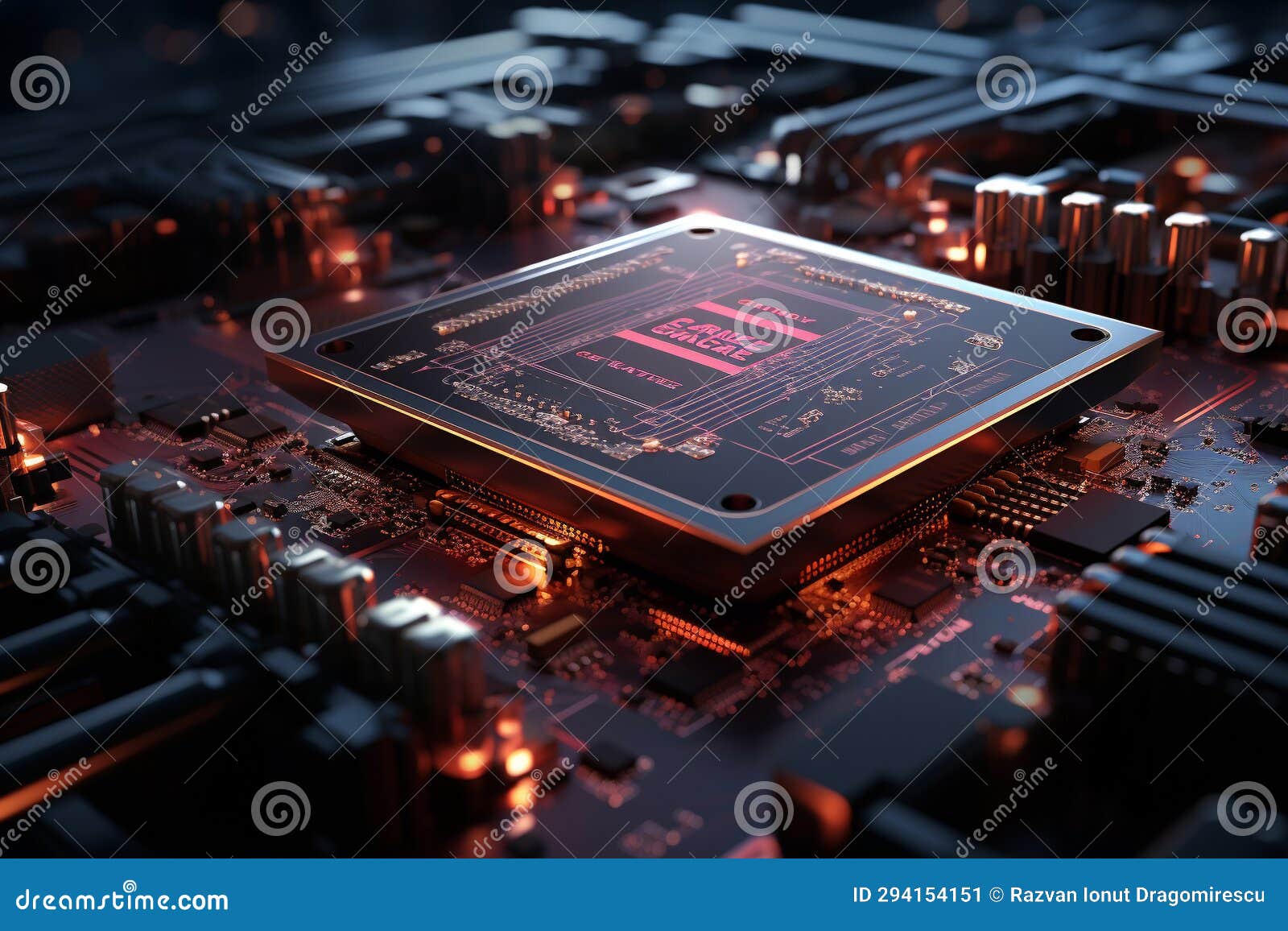 The Essence of a Highly Advanced Processor Chip, a Testament To the ...