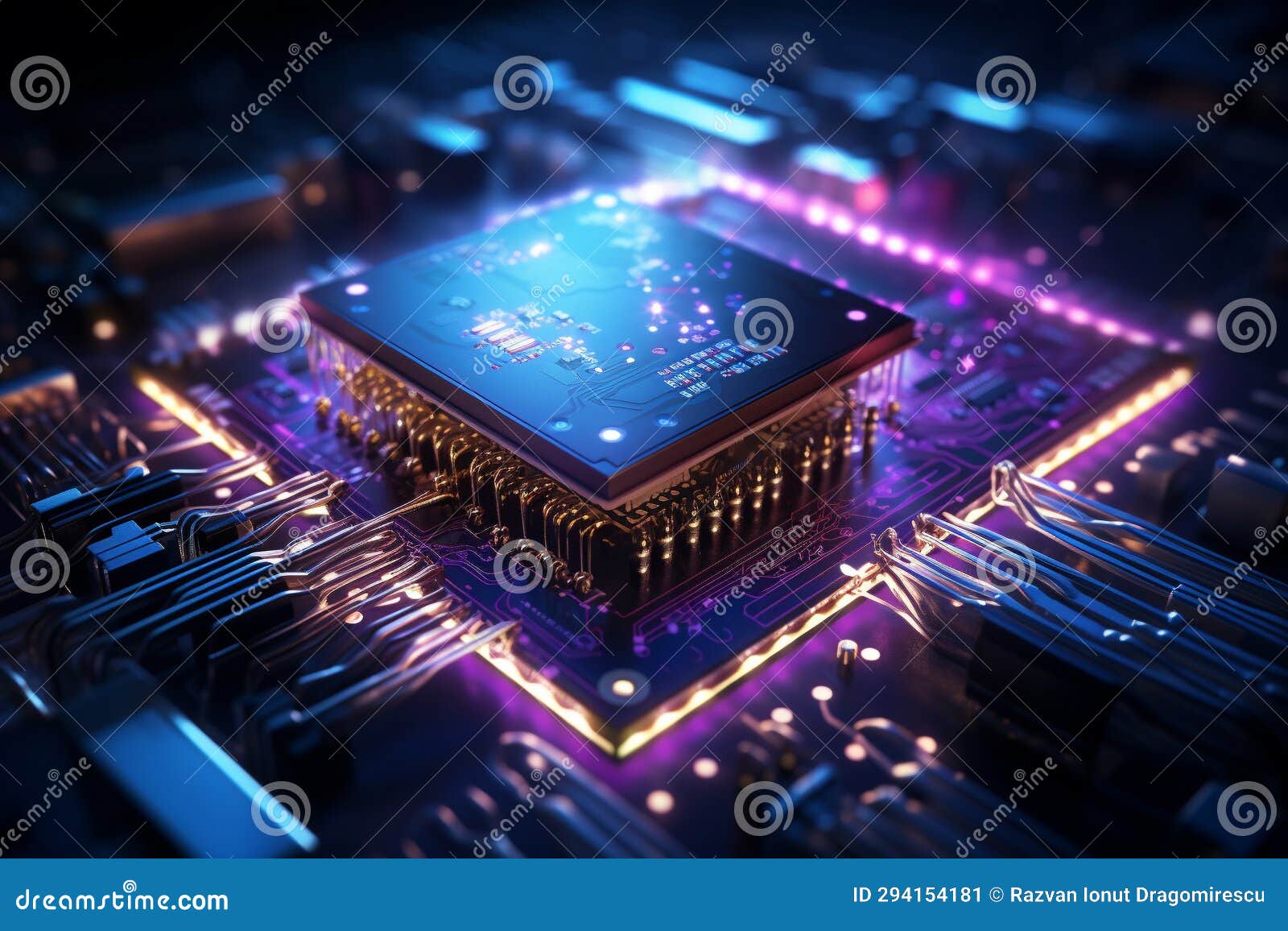 The Essence of a Highly Advanced Processor Chip, a Testament To the ...