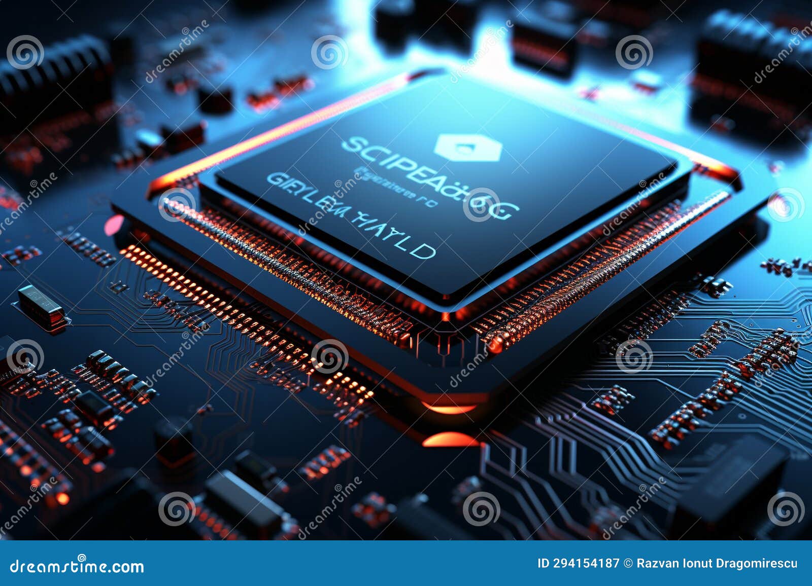 The Essence of a Highly Advanced Processor Chip, a Testament To the ...