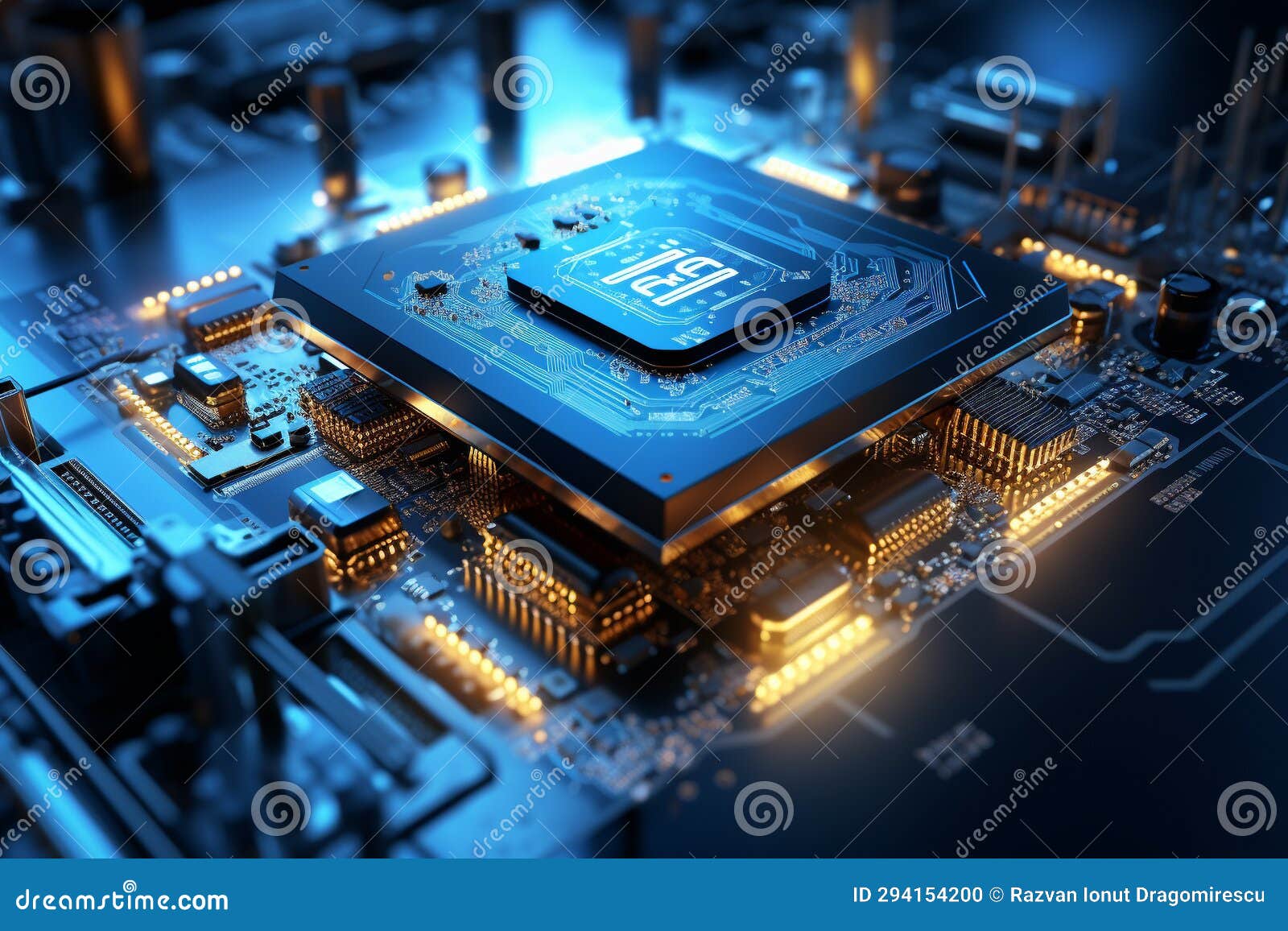 The Essence of a Highly Advanced Processor Chip, a Testament To the ...