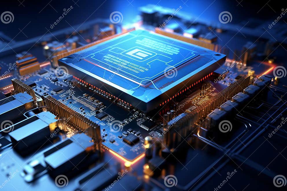 The Essence of a Highly Advanced Processor Chip, a Testament To the ...