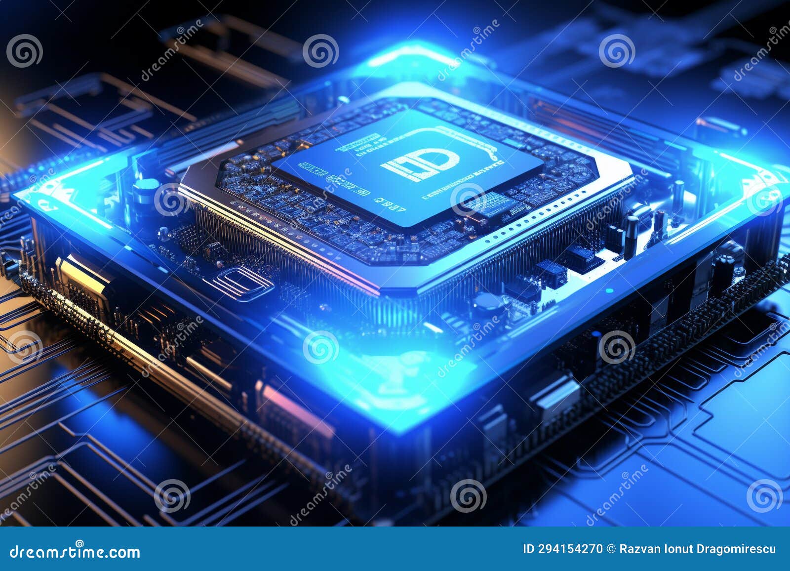 The Essence of a Highly Advanced Processor Chip, a Testament To the ...