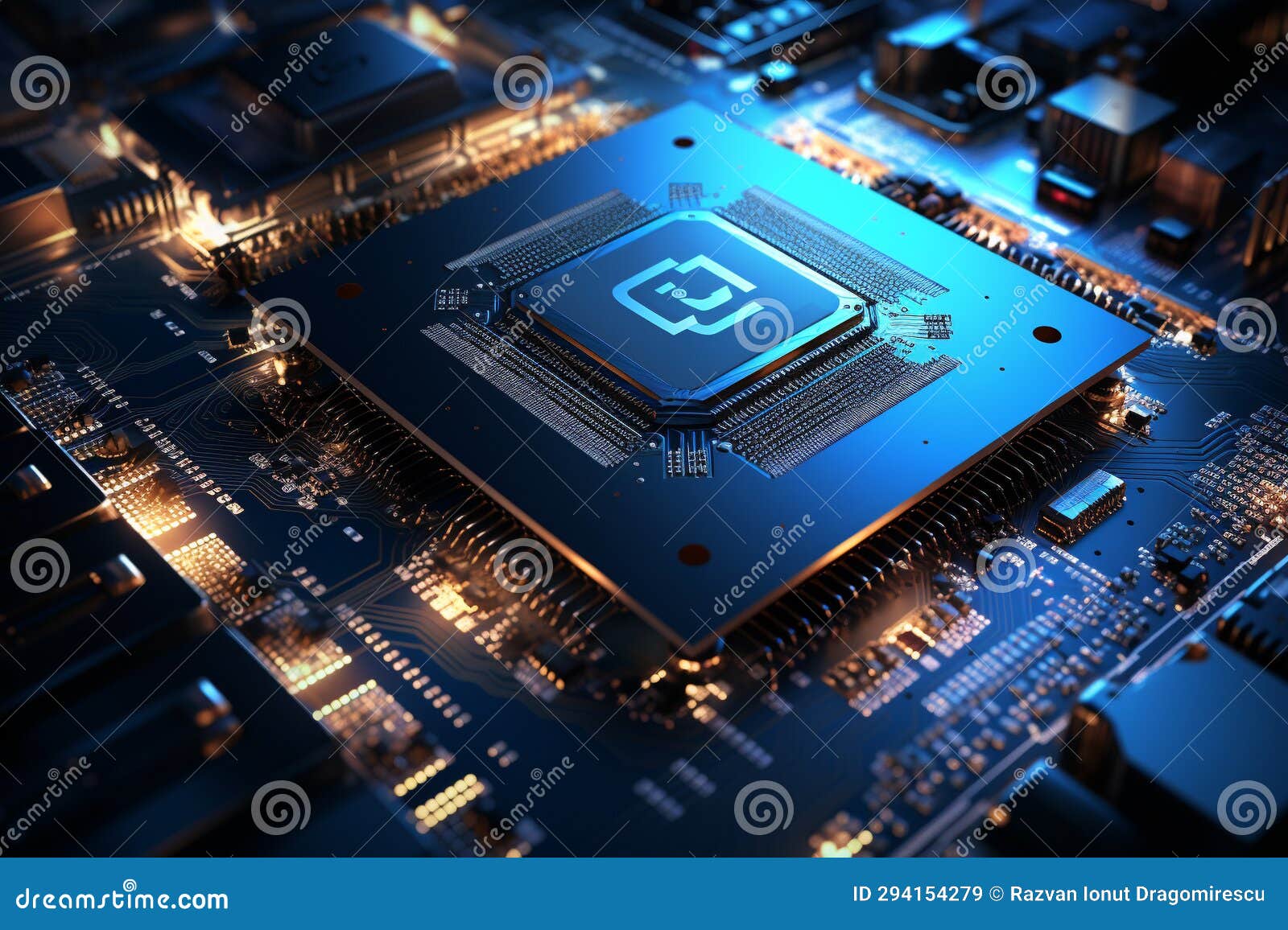 The Essence of a Highly Advanced Processor Chip, a Testament To the ...
