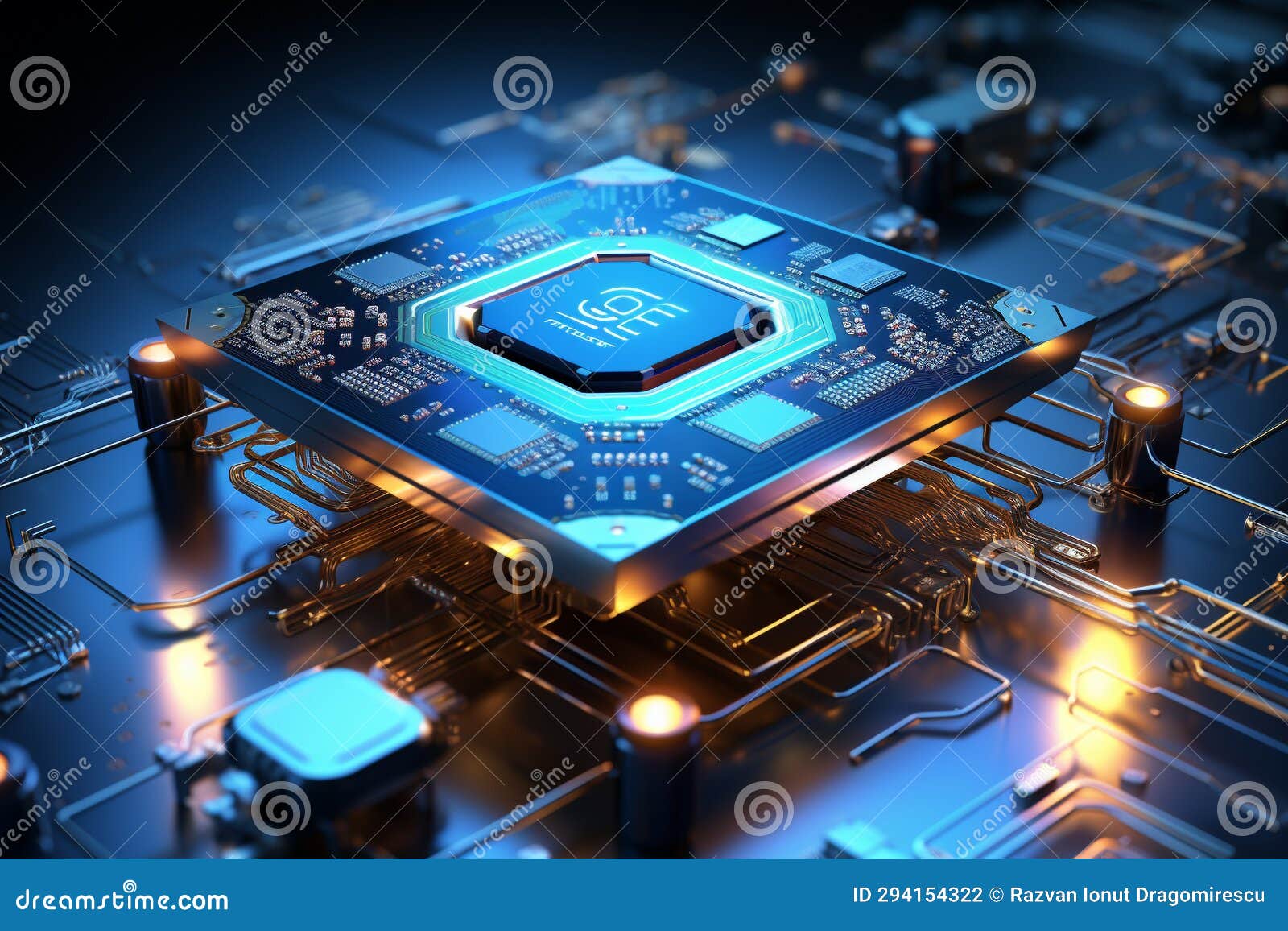The Essence of a Highly Advanced Processor Chip, a Testament To the ...